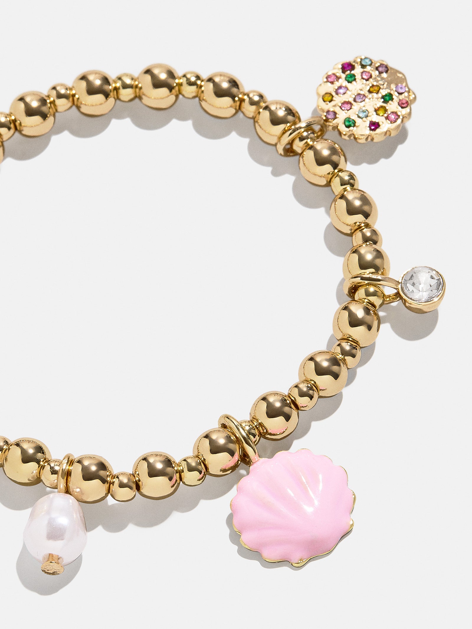 You’re Spe-Shell Kids’ Charm Bracelet - Seashell – Kids' stretch bracelet – BaubleBar