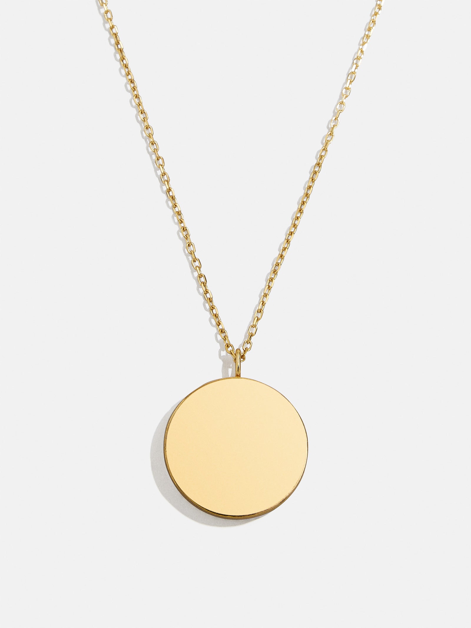 Classic 18K Gold Custom Medallion Necklace - Gold – 18K Gold Plated ...
