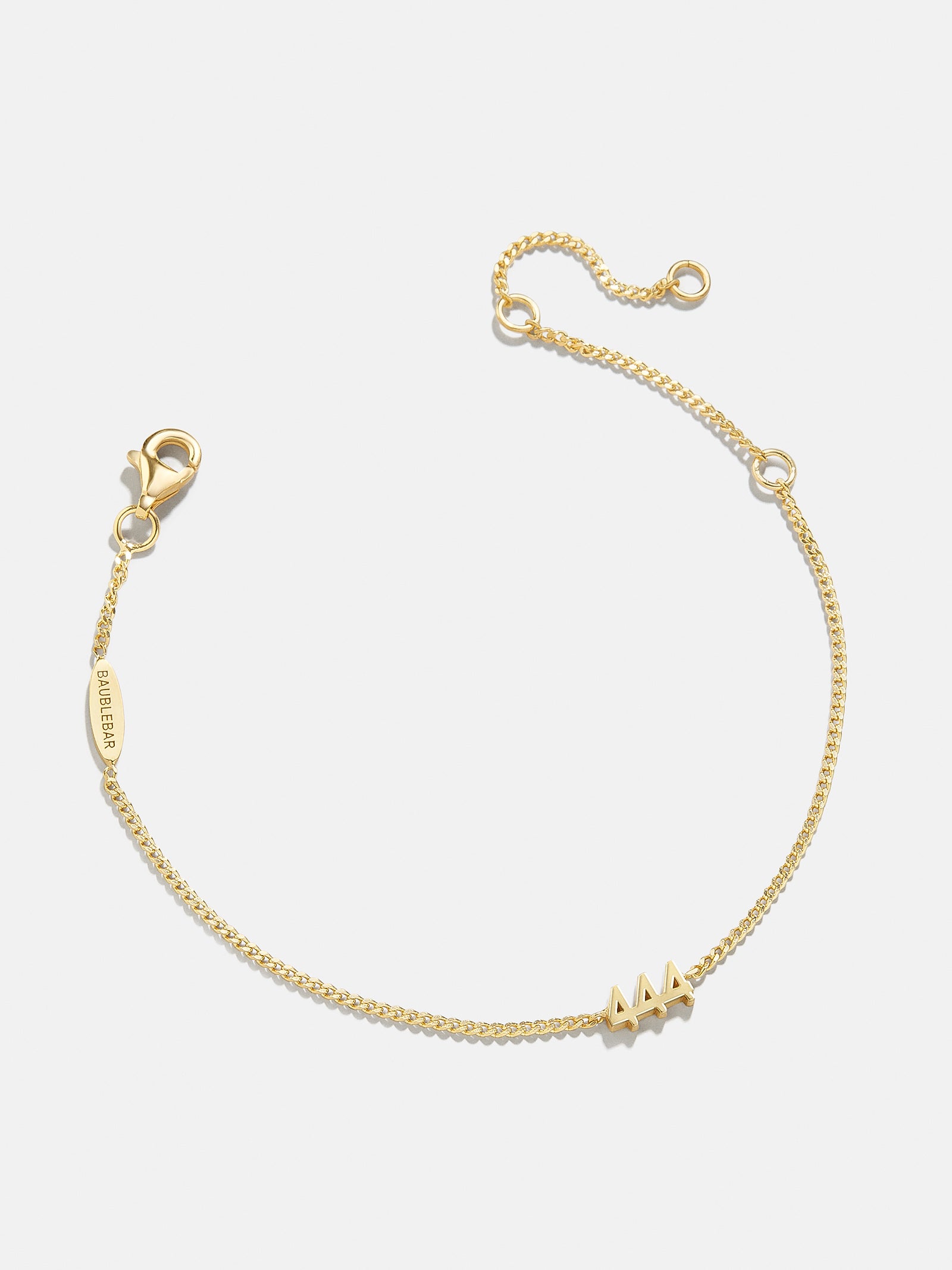 18K Gold Custom Angel Number Bracelet – 20% OFF ONE WEEK ONLY – BaubleBar