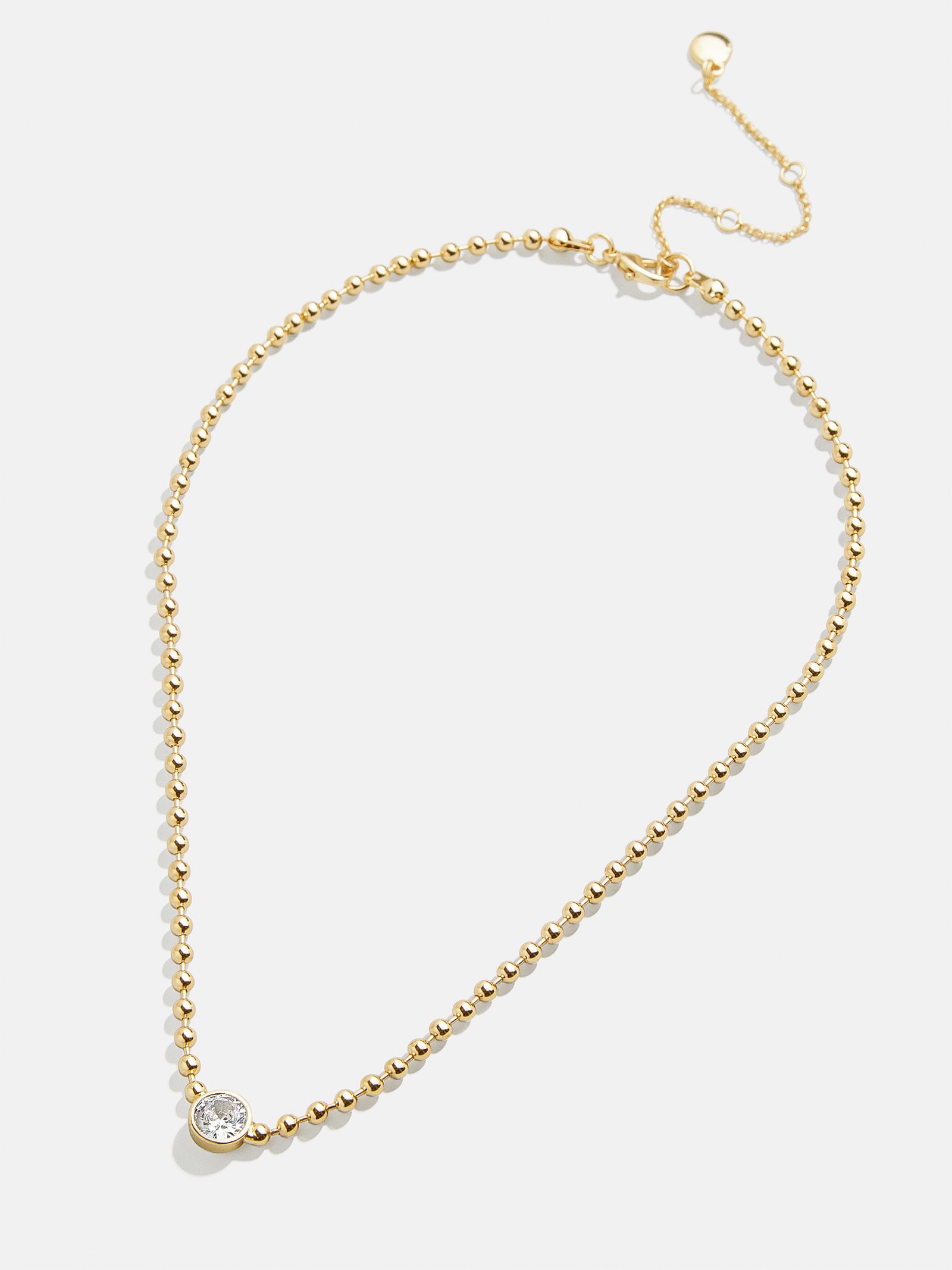 Kaycee Necklace - Gold/Pavé – Gold necklace with Cubic Zirconia pendant ...