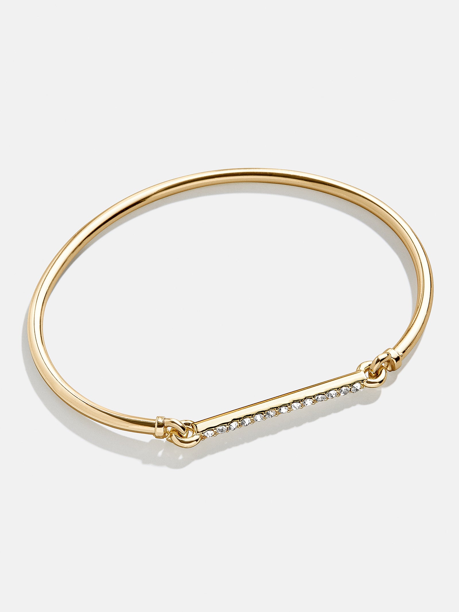 Tyler Hook Bracelet - Classic Pavé Hook Bracelet – Gold pavé bar cuff bracelet – BaubleBar