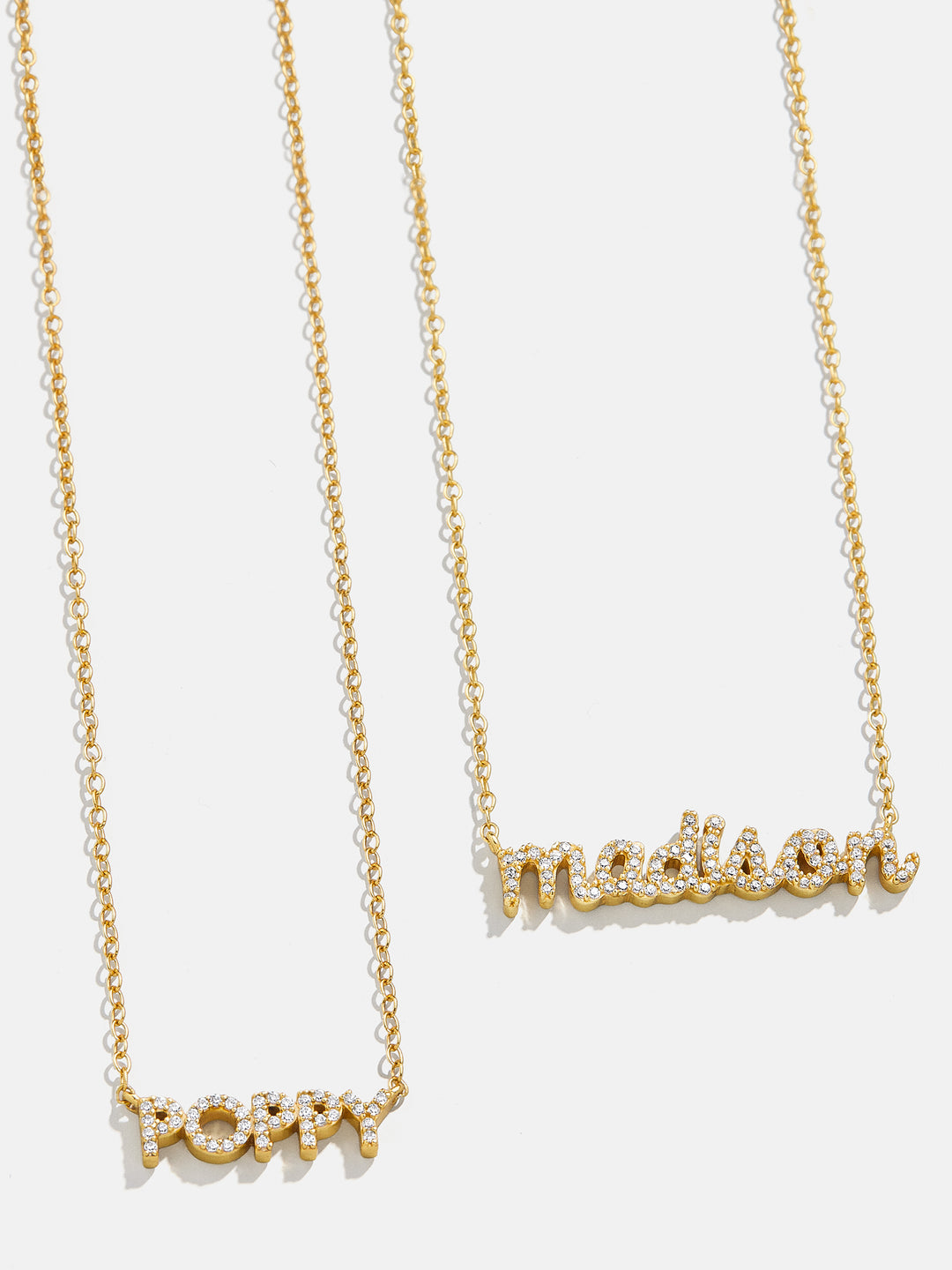 18K Gold Mini Custom Nameplate Necklace - Small – 18K Gold Plated ...