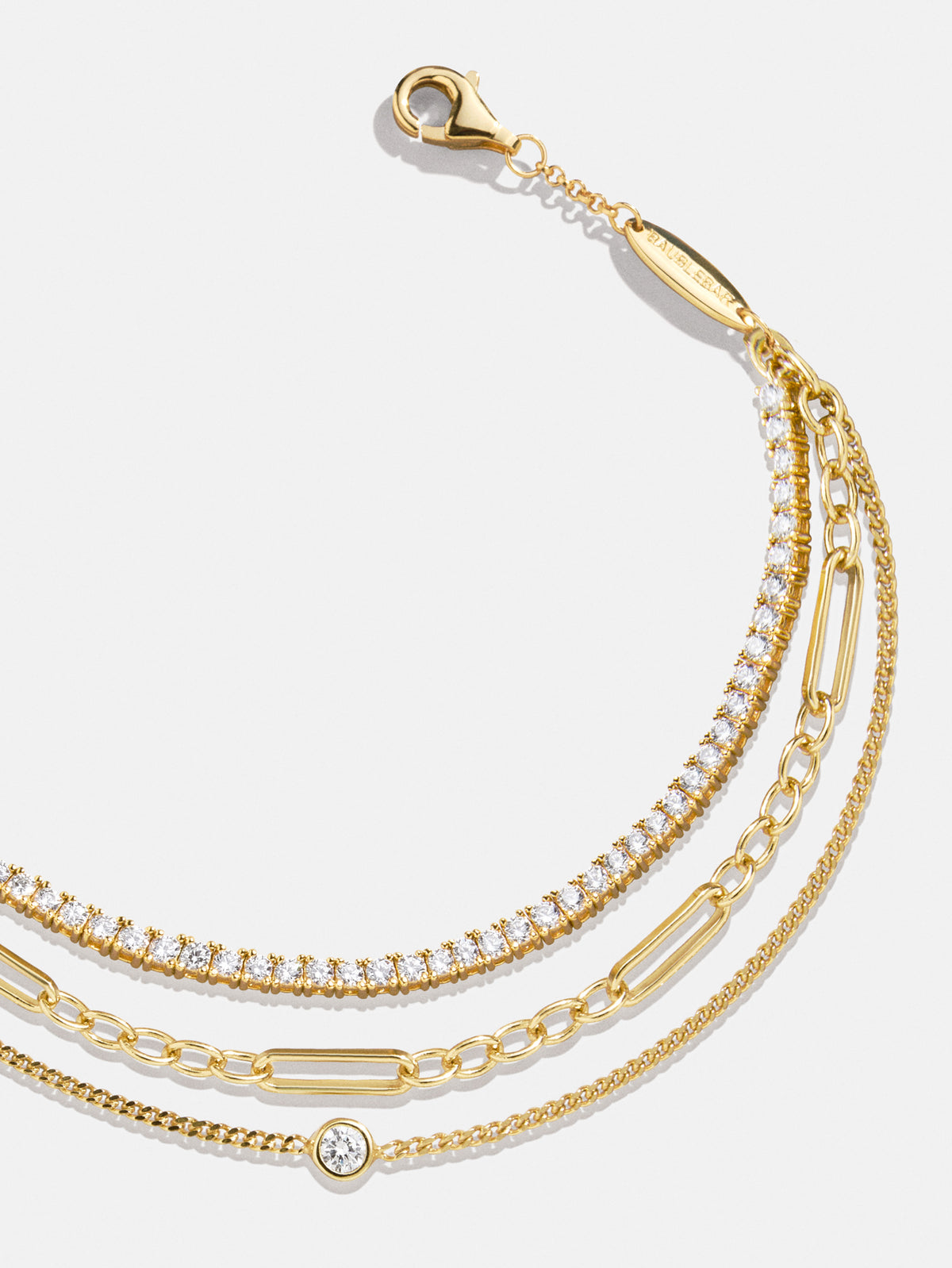 Zora 18K Gold Layered Bracelet - Zora 18K Gold Layered Bracelet – 3-in ...