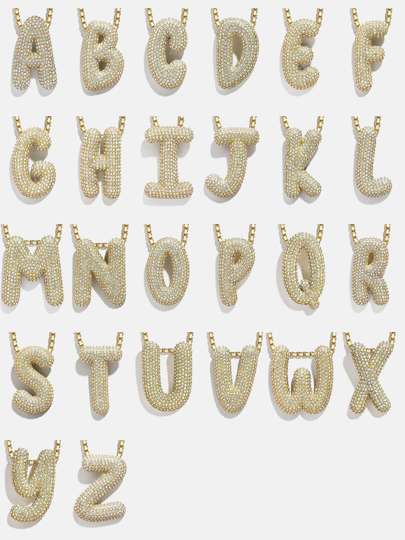 Bubble Initial Necklace – Bubble initial necklace – BaubleBar