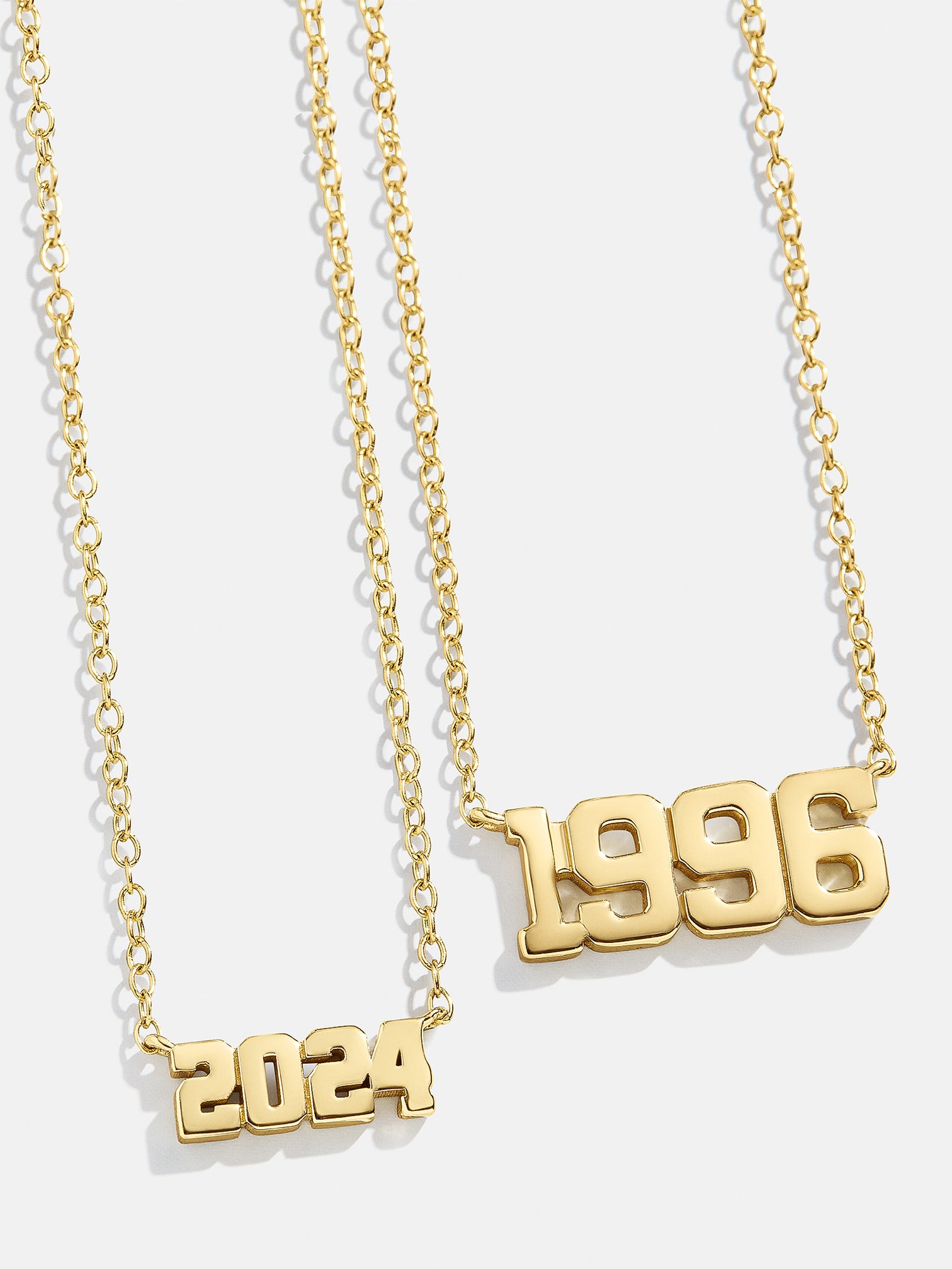 14K Gold Varsity Font Custom Number Necklace - Varsity Font Numbers ...