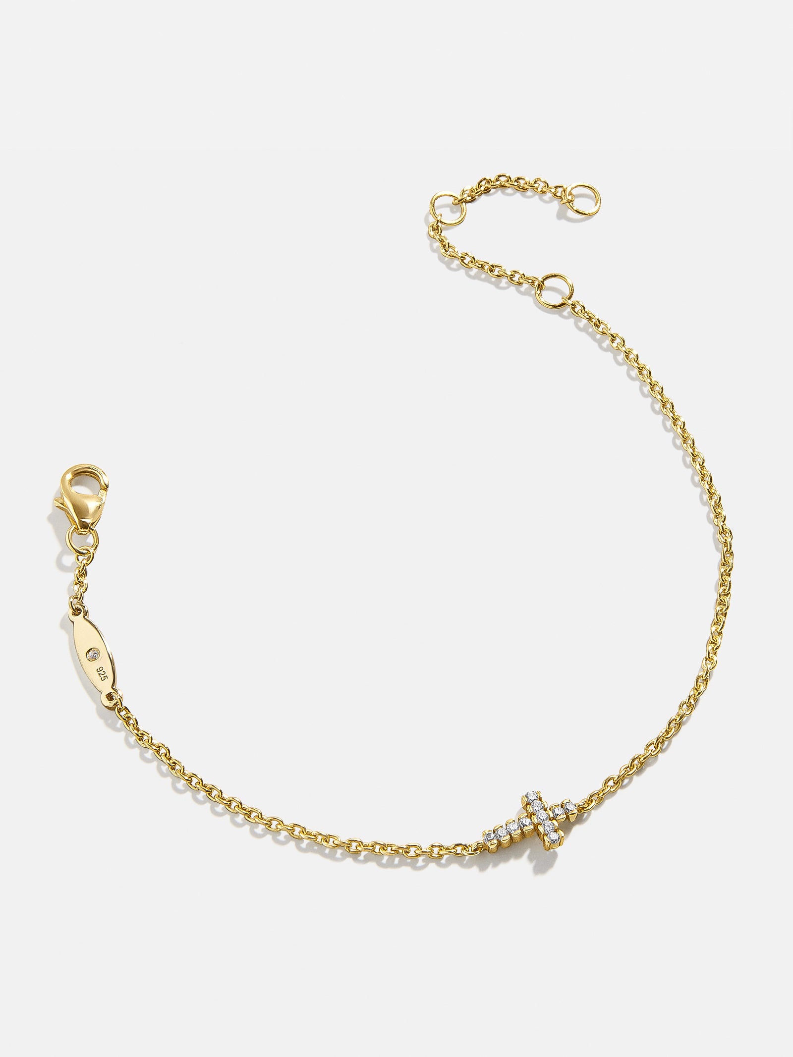 18K Gold Agape Bracelet - Cross – 18K gold plated sterling silver ...