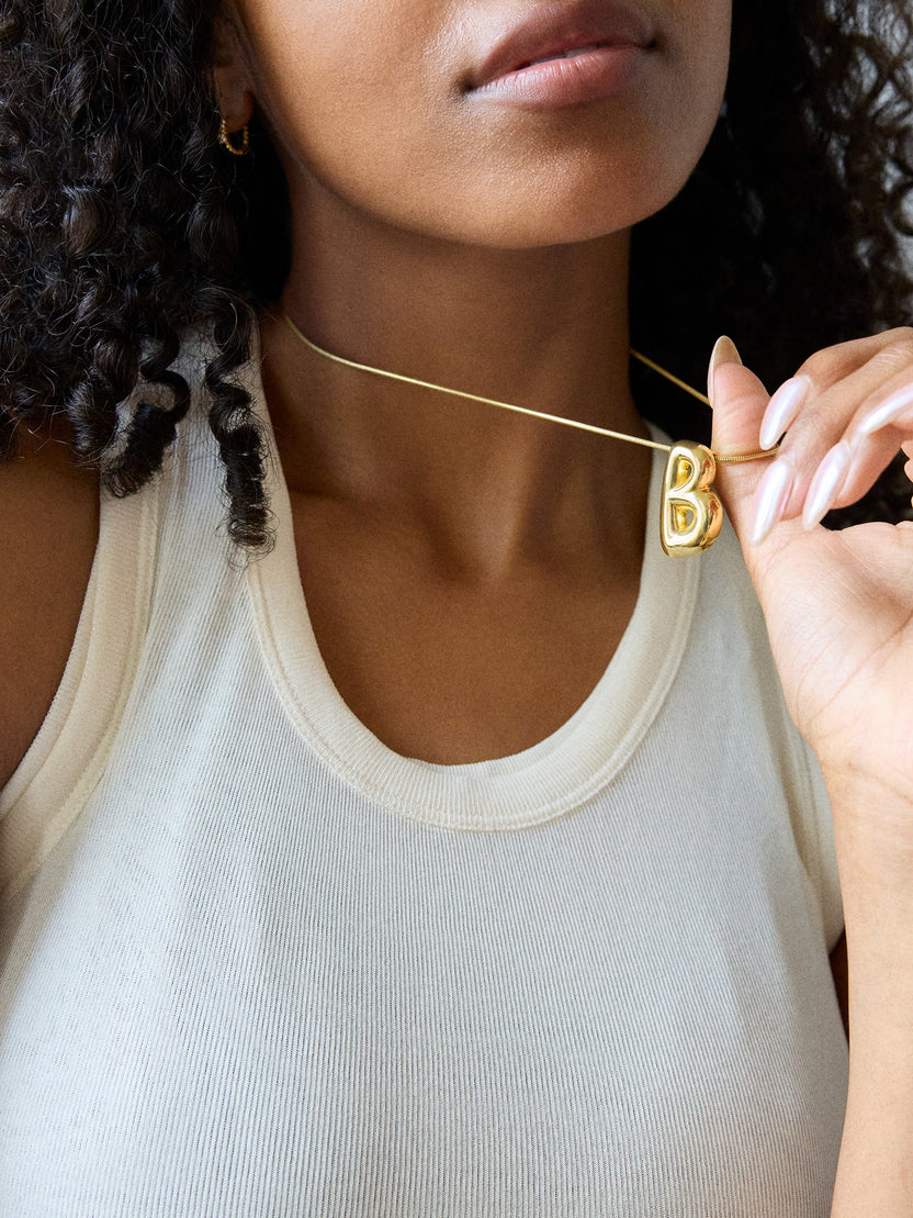 Custom Nameplate & Initial Necklaces | BaubleBar