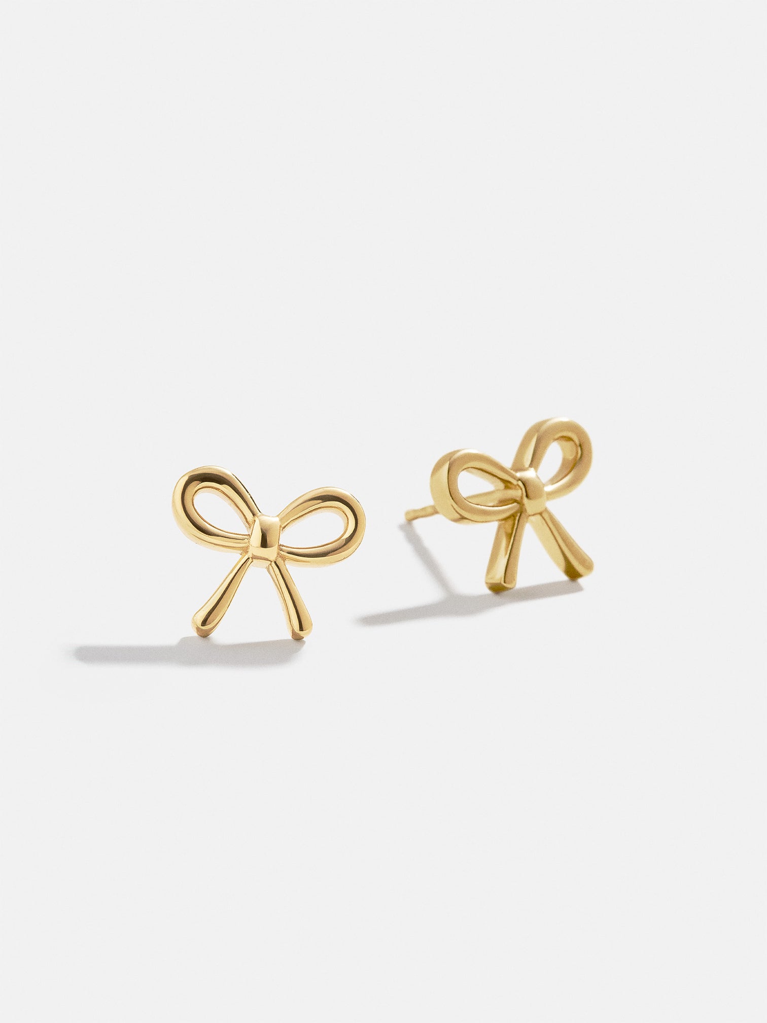 18K Gold Just For Fun Earrings - Bow – Enjoy 20% off - This Week Only ...