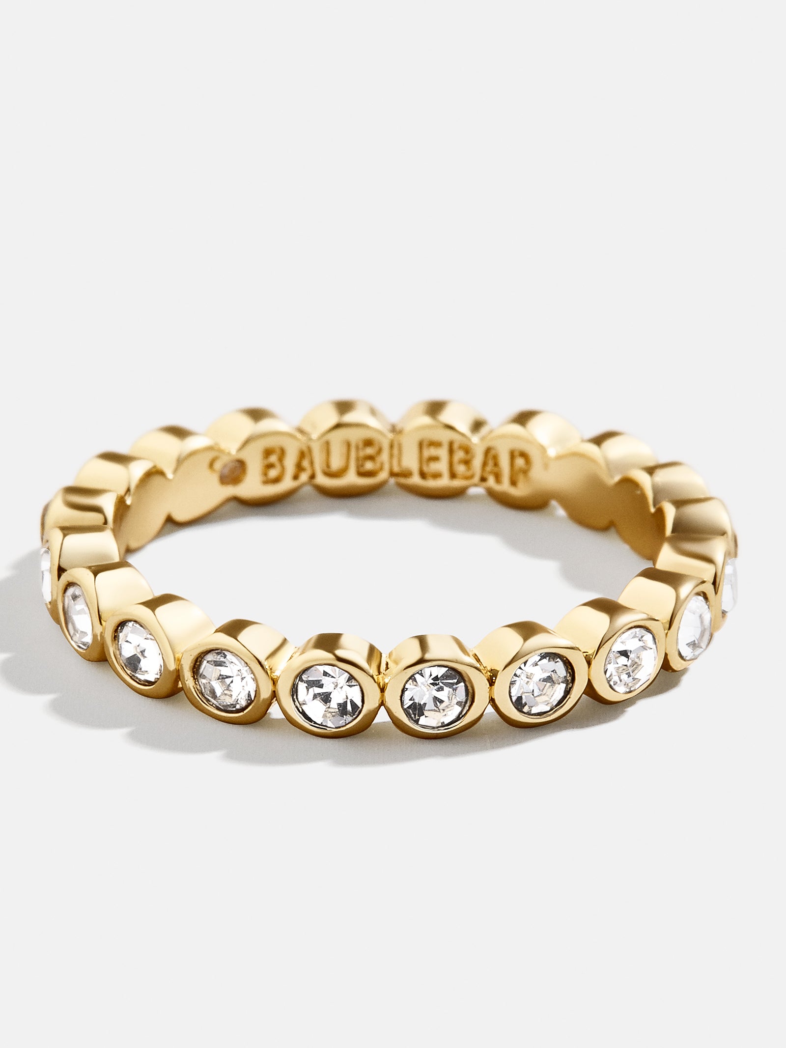 Poppy Ring - Gold/Pavé – Stackable Ring – BaubleBar