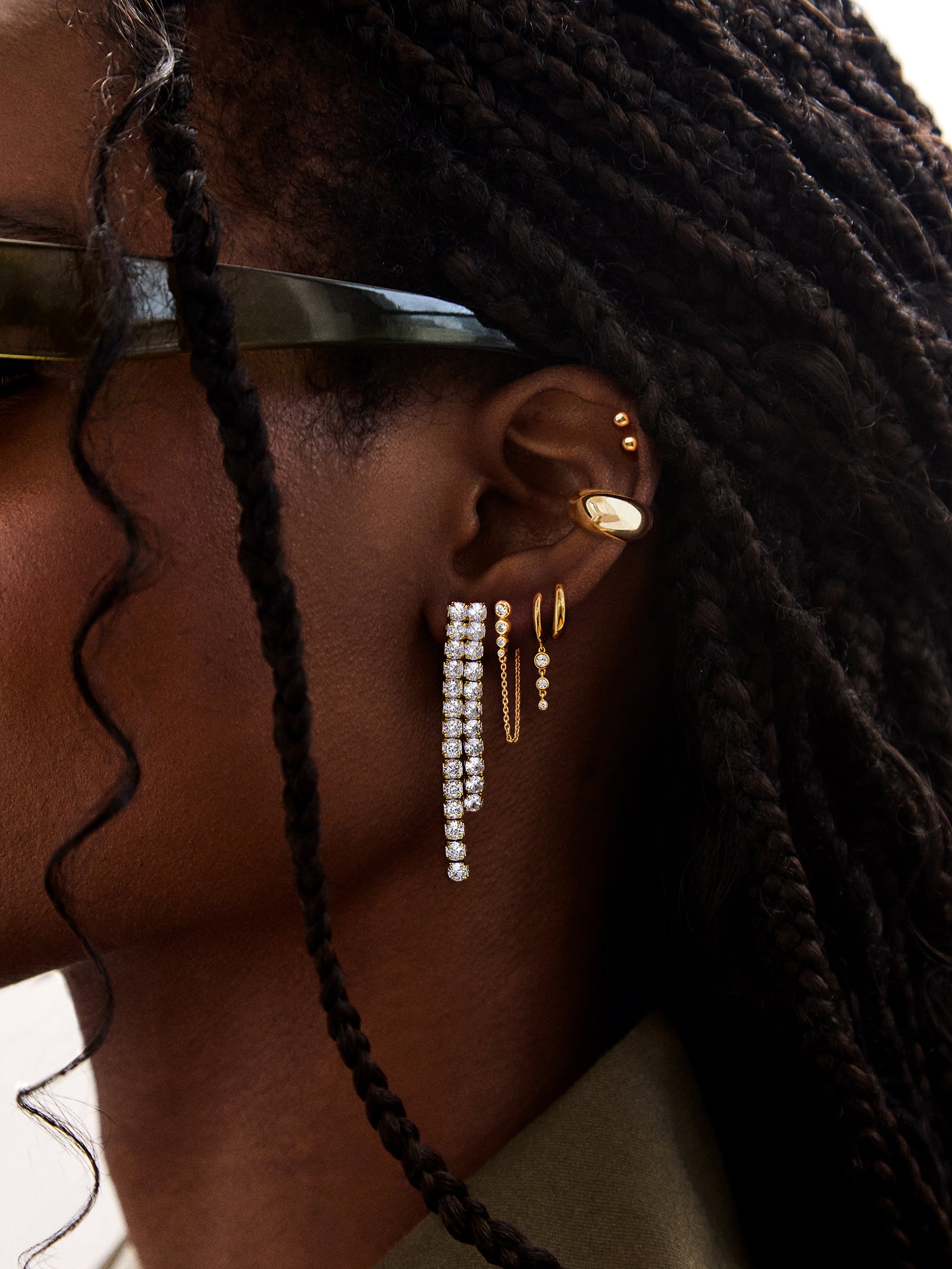 Chloe Ear Cuff - Gold – Gold ear cuff – BaubleBar