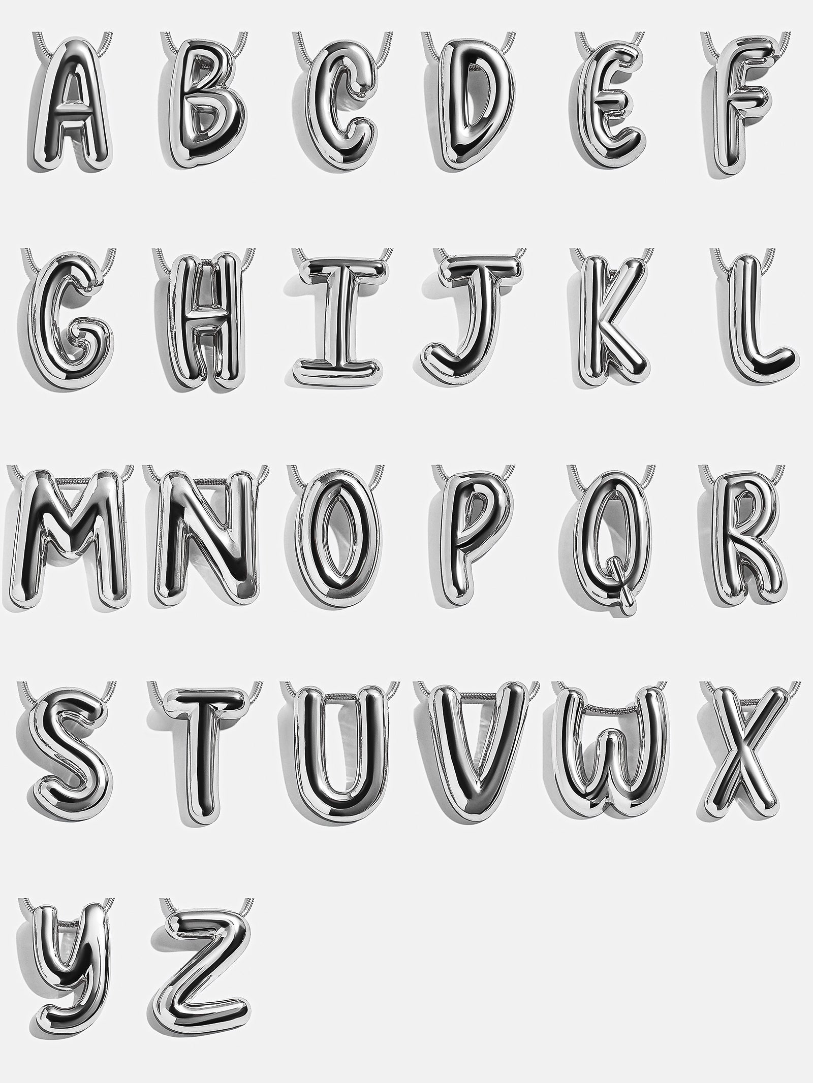 Bubble Initial Necklace – Bubble initial necklace – BaubleBar