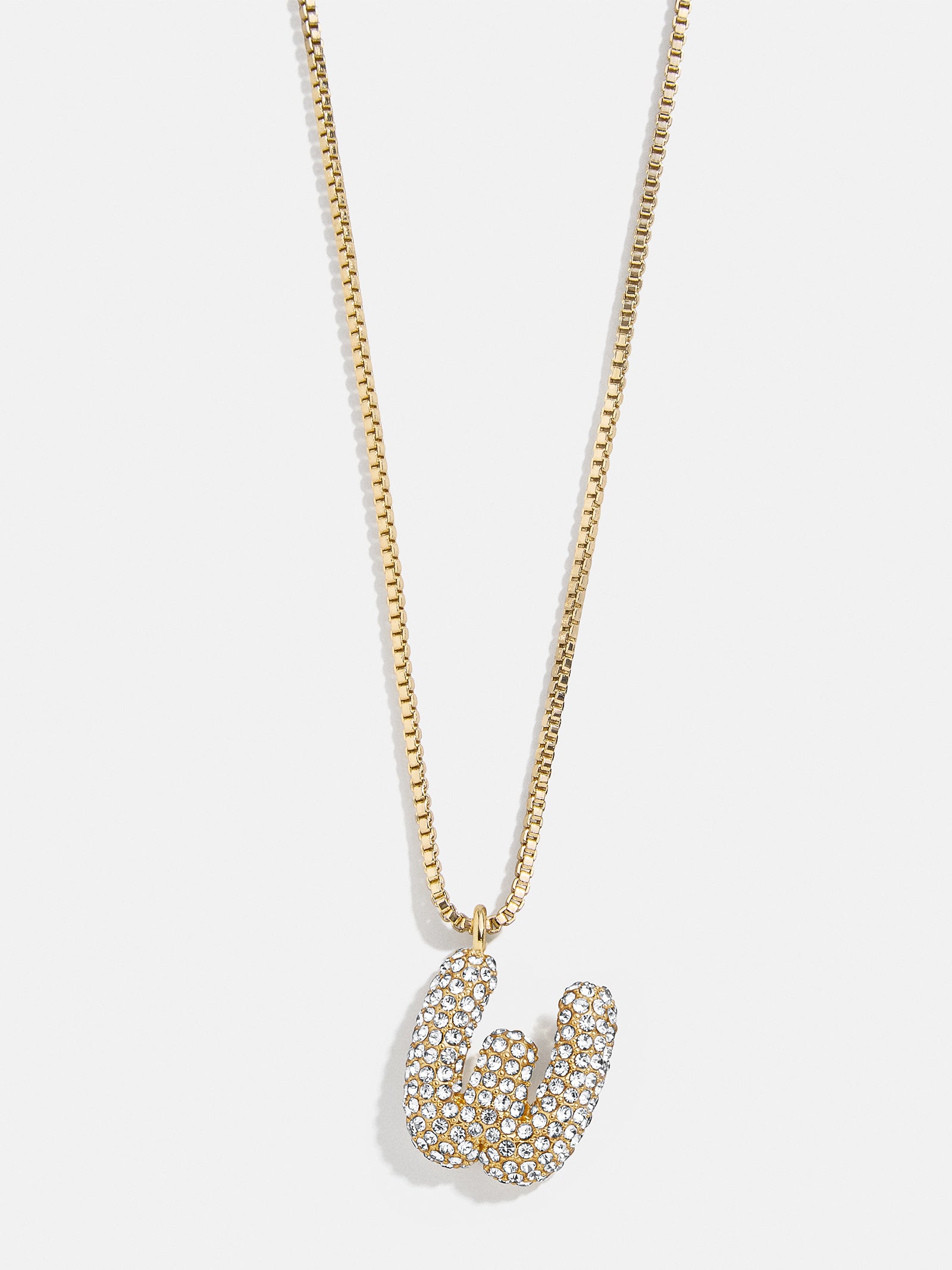 Gwen Mini Bubble Initial Necklace - Gold/Pavé – UP TO 80% OFF SALE ...