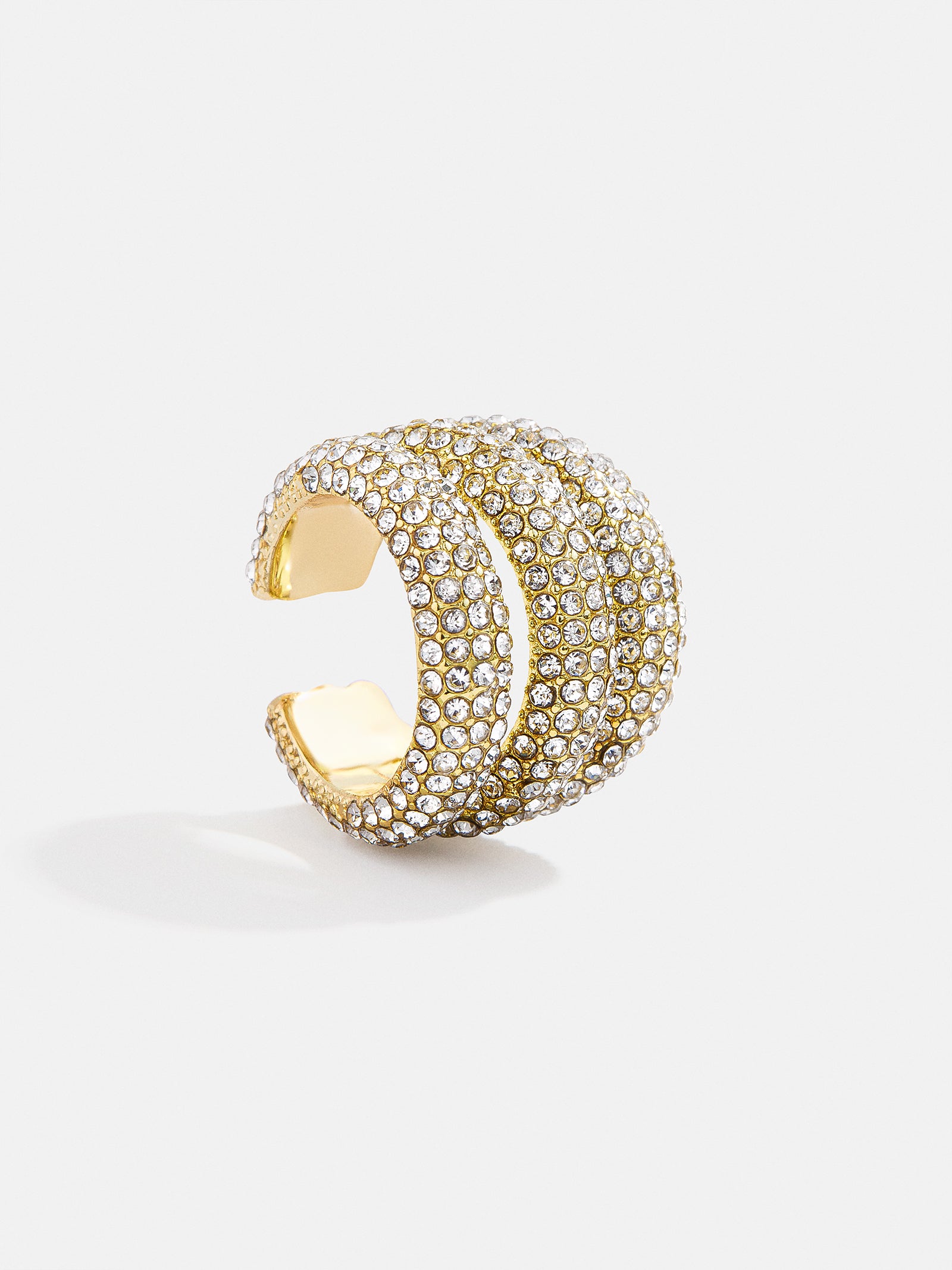 Jenny Ear Cuff - Gold/Pavé – Glass stones cuff – BaubleBar