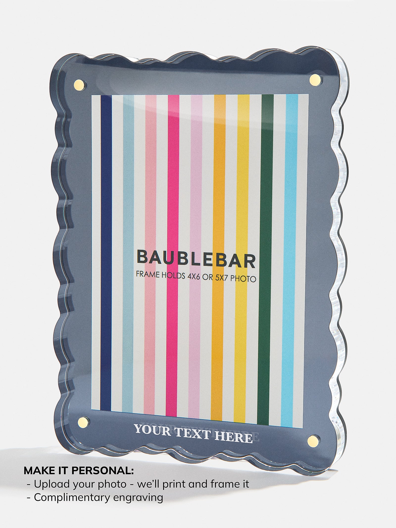 Picture Perfect Vertical Acrylic Frame - Scalloped Shape – Customizable ...