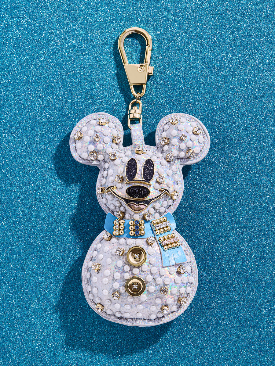 Disney Mickey Mouse Snowman Puff Bag Charm - Disney Snowman Puff Bag C ...
