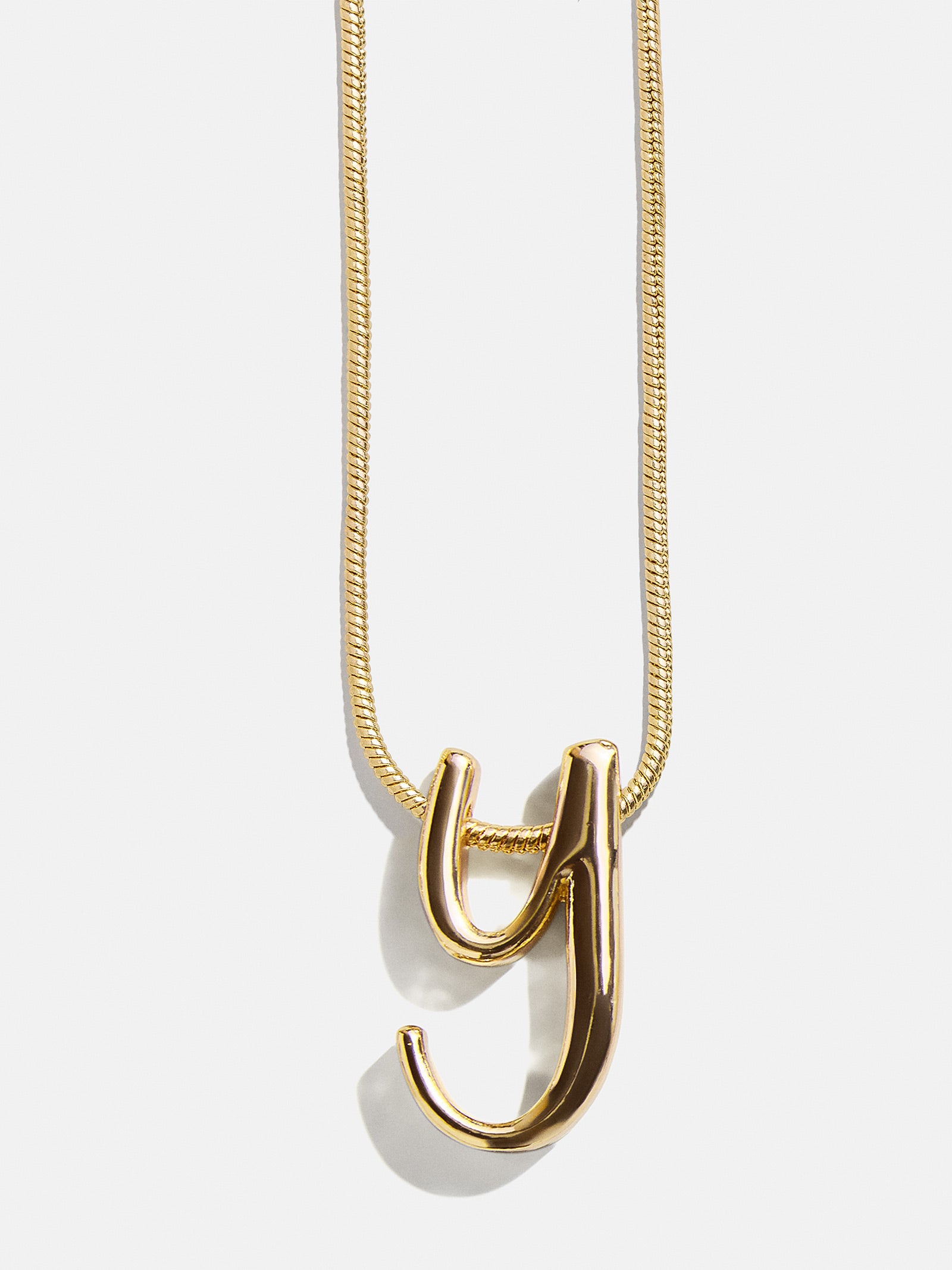 Classic Script Initial Necklace - Classic Script – Script initial necklace – BaubleBar