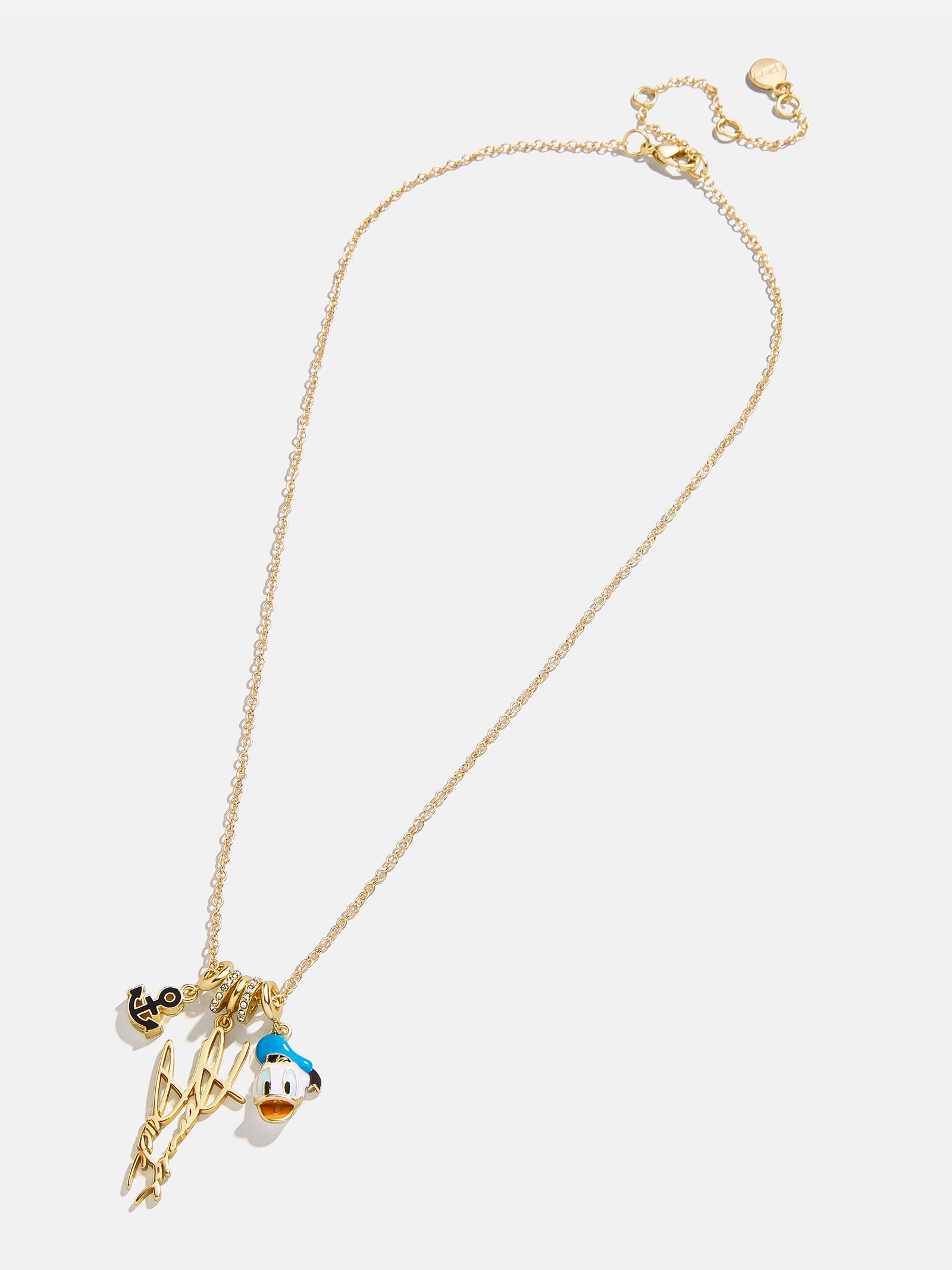 Disney Donald Duck Cluster Charm Necklace - Donald Duck – Gold chain ...