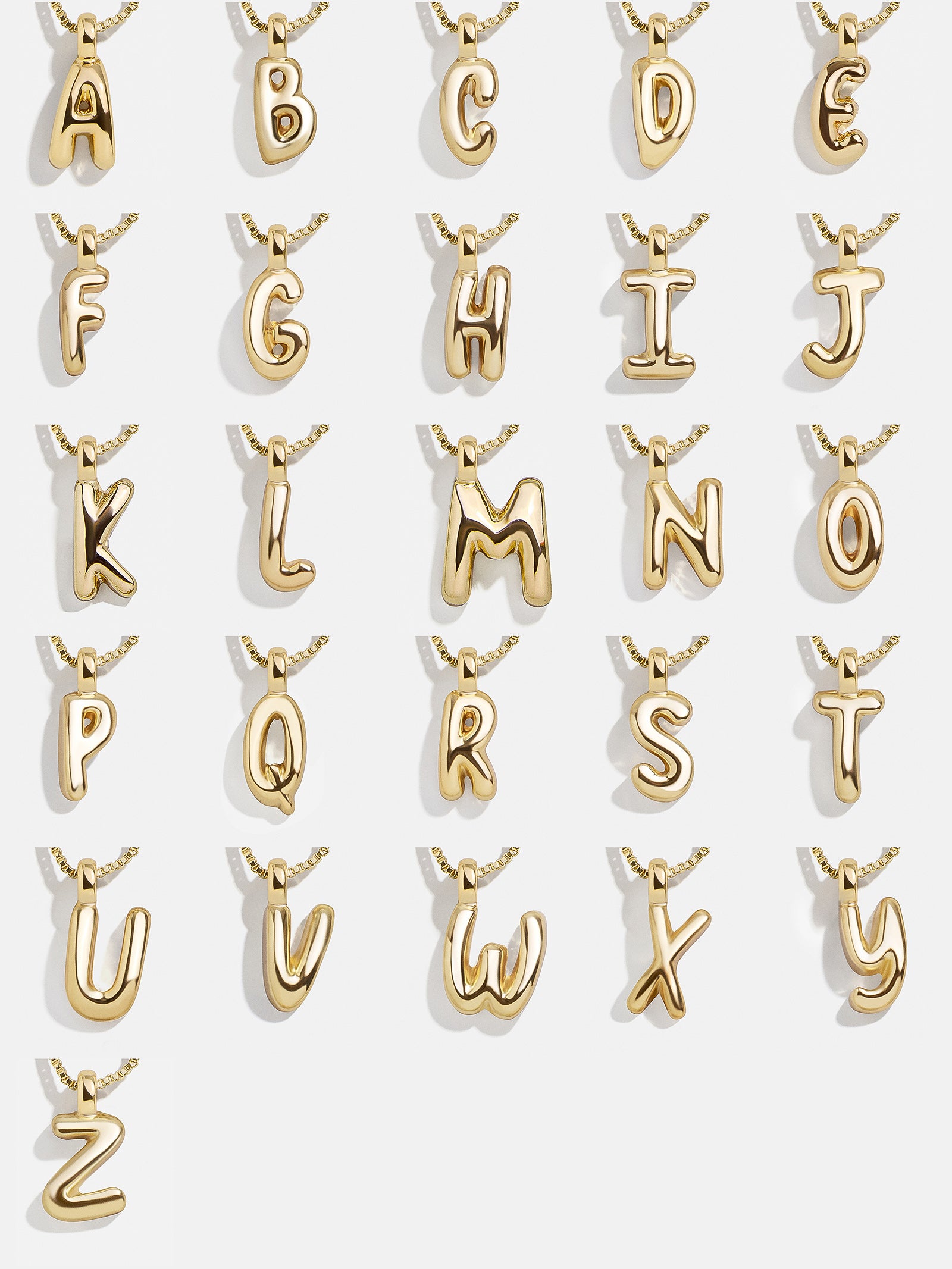 Gwen Mini Bubble Initial Necklace - Gold – 20% OFF ONE WEEK ONLY ...