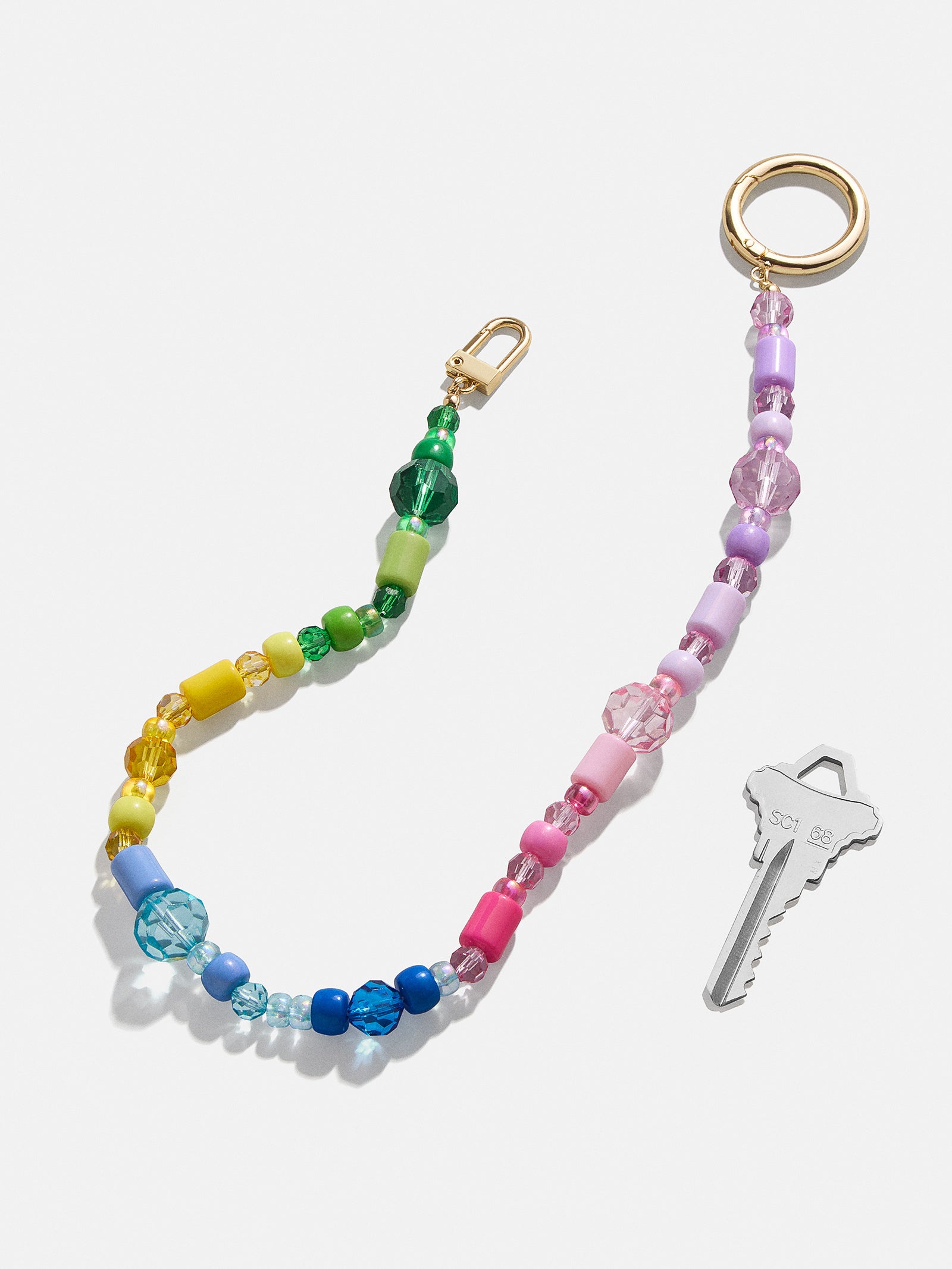 On The Bright Side Bag Charm - Multi – Multicolored beaded bag charm ...