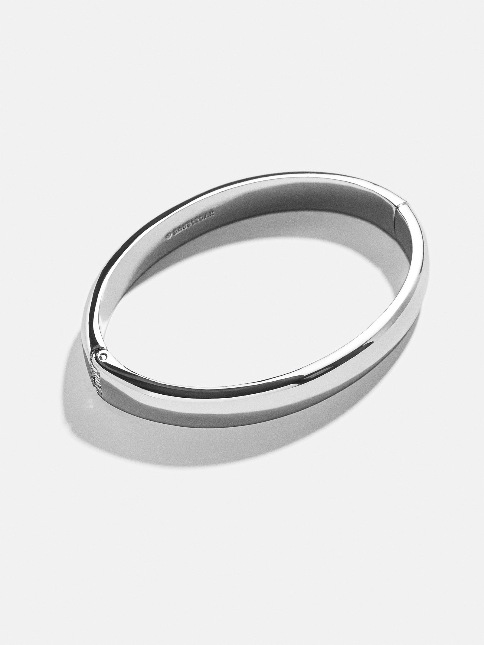 Nadia Classic Hinge Bangle - Classic Thick Silver – Silver bangle – BaubleBar