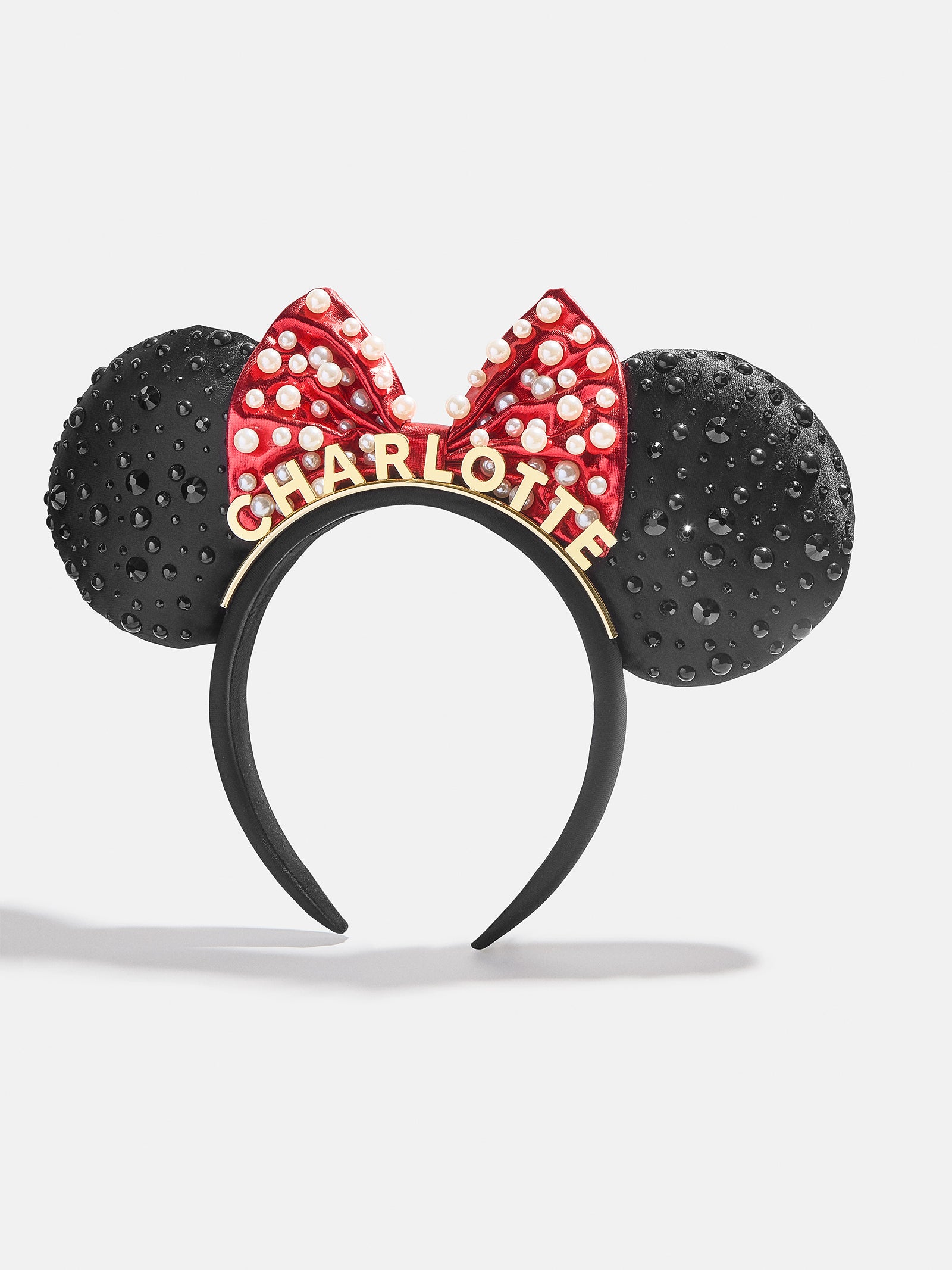 Disney Minnie Mouse Custom Ears Headband - Custom Black/Red Minnie Mou ...
