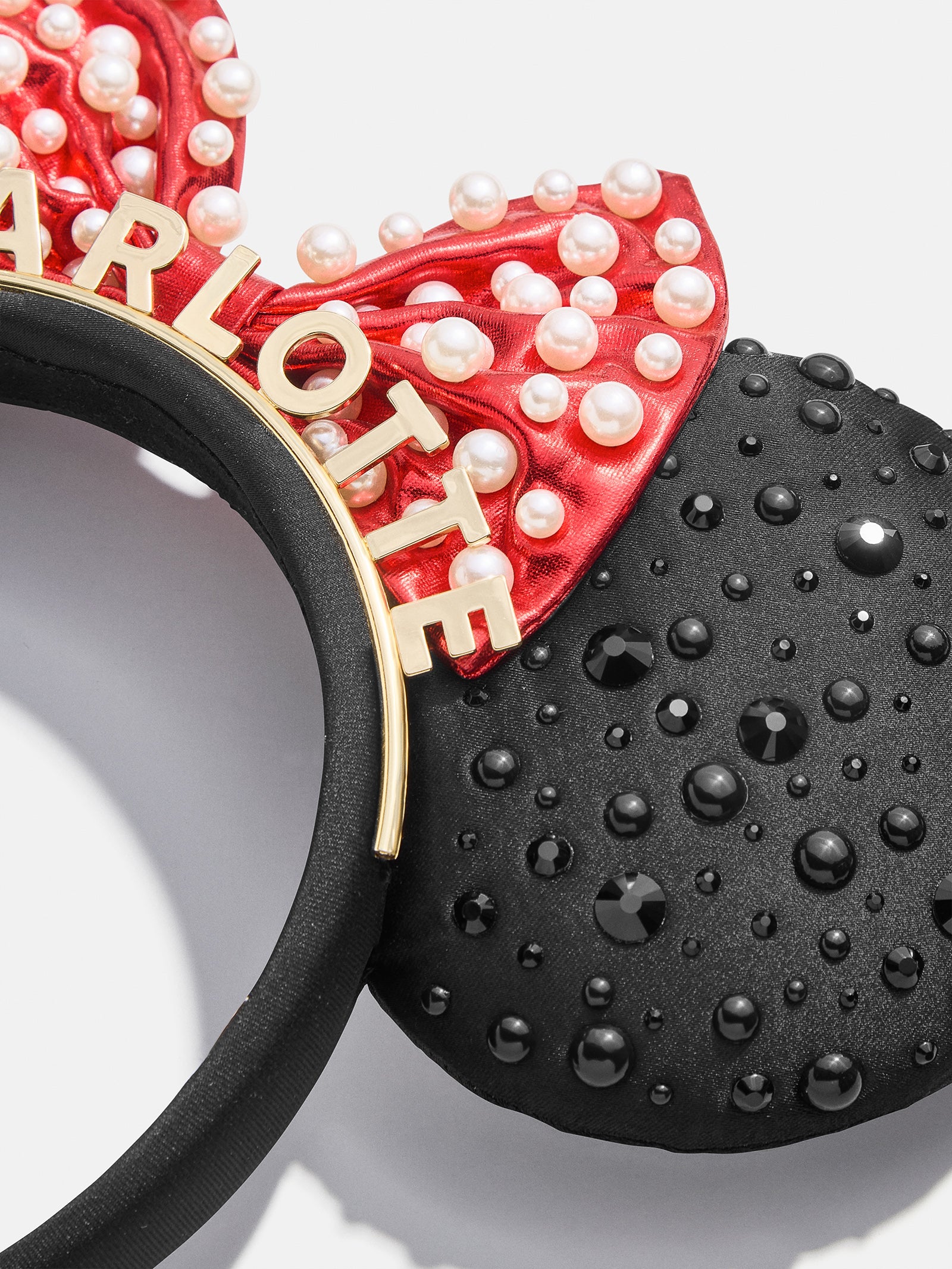 Disney Minnie Mouse Custom Ears Headband - Custom Black/Red Minnie Mou ...