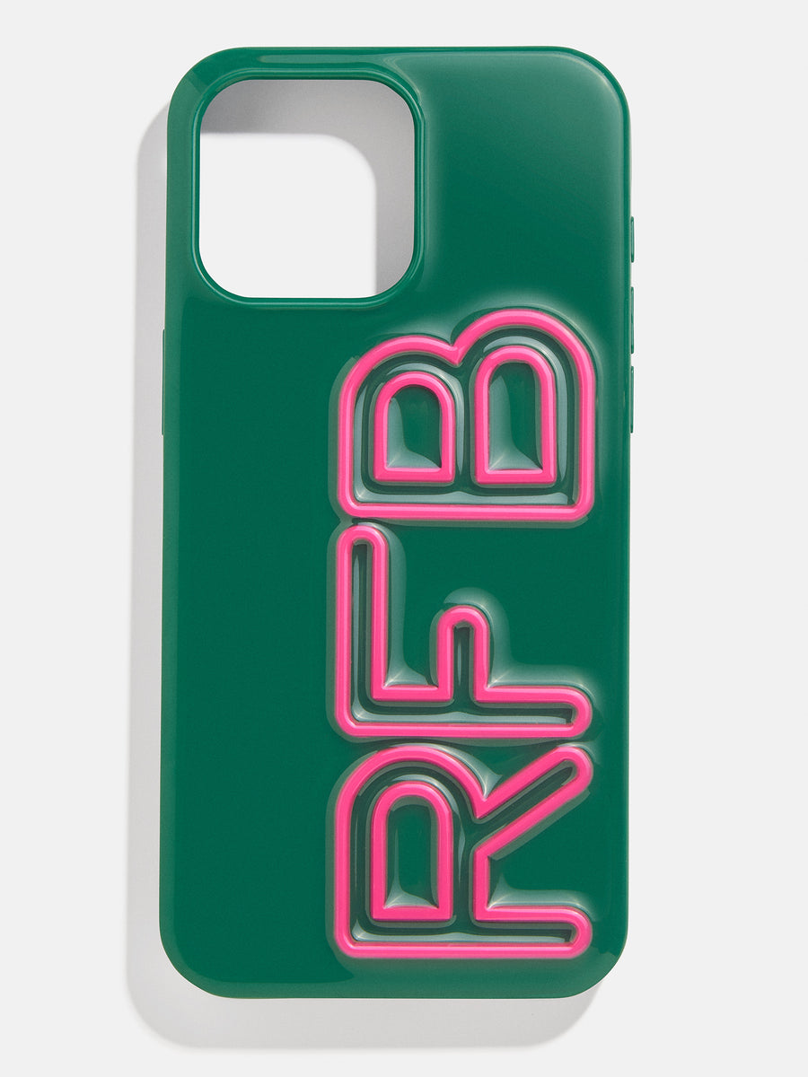 Fine Line Custom IPhone Case - Green/Hot Pink – Made with Love: 15% Off ...