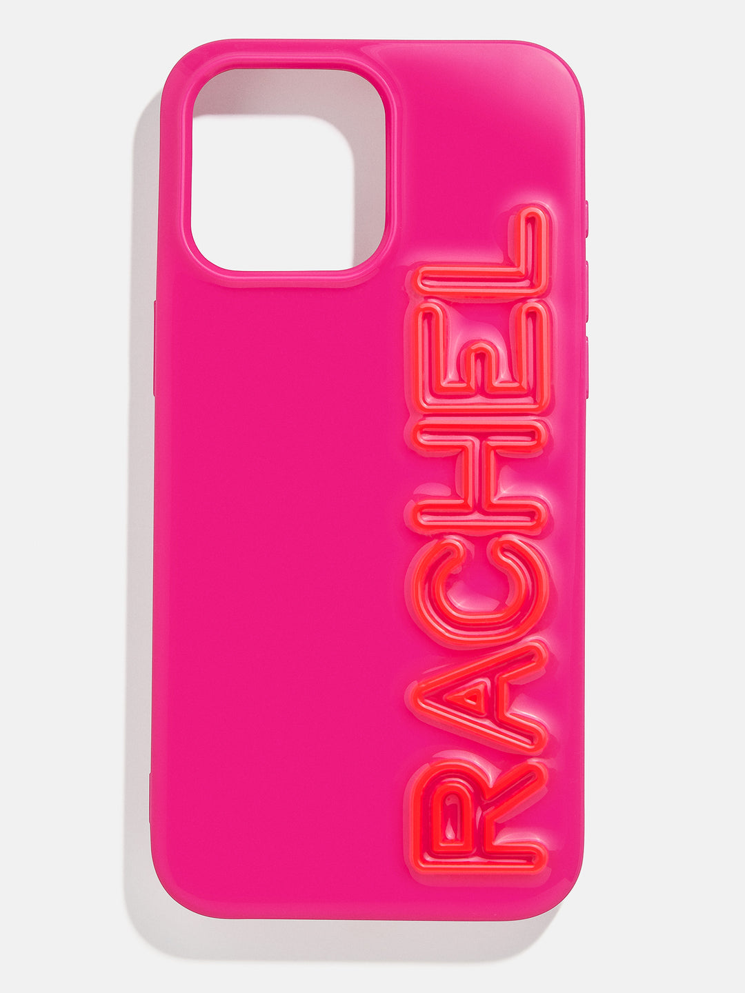 Fine Line Custom iPhone Case - Neon Pink/Neon Coral – Made with Love ...