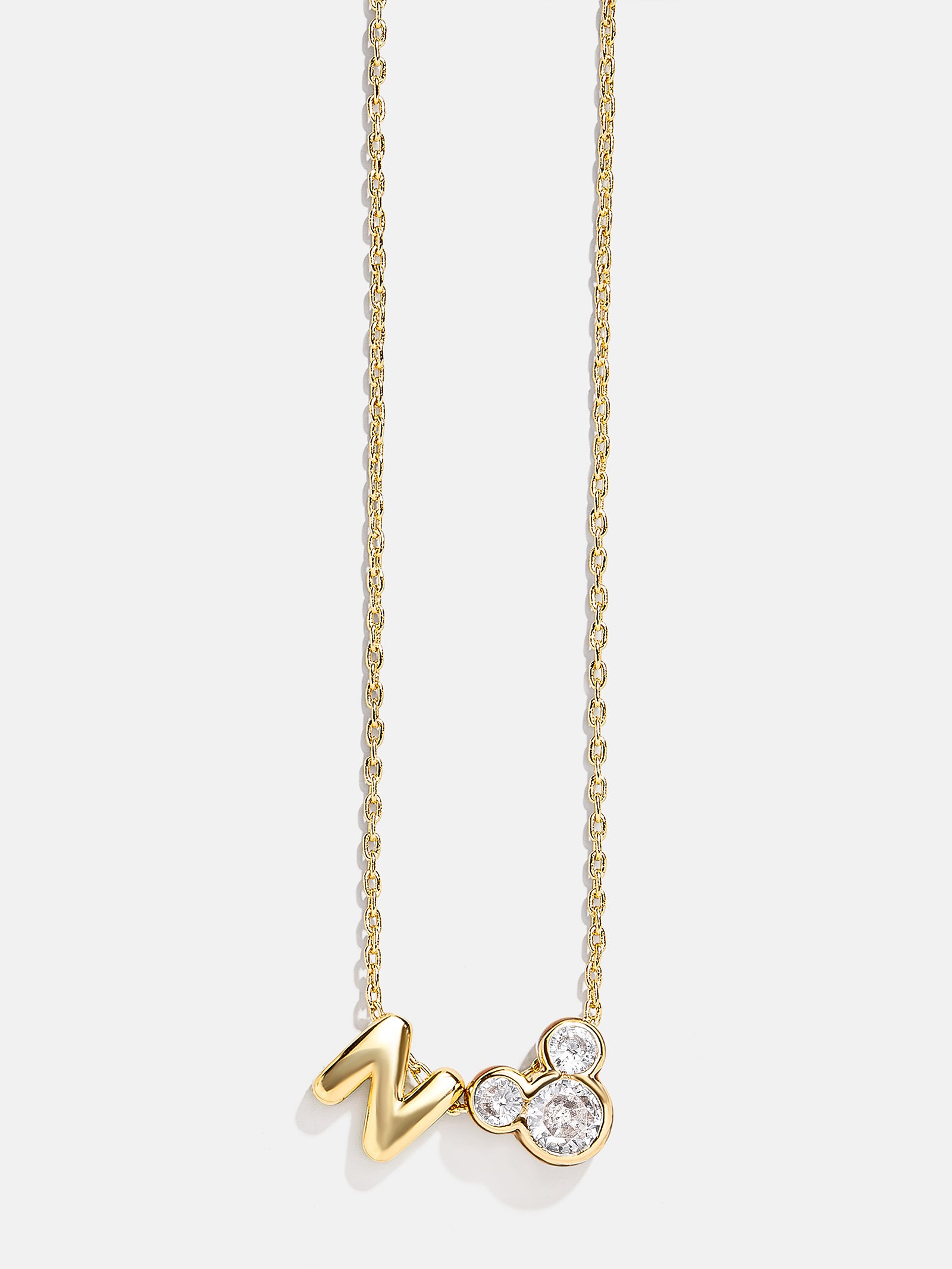 Disney Mickey Mouse Initial Necklace - Gold/Pavé – Disney initial ...