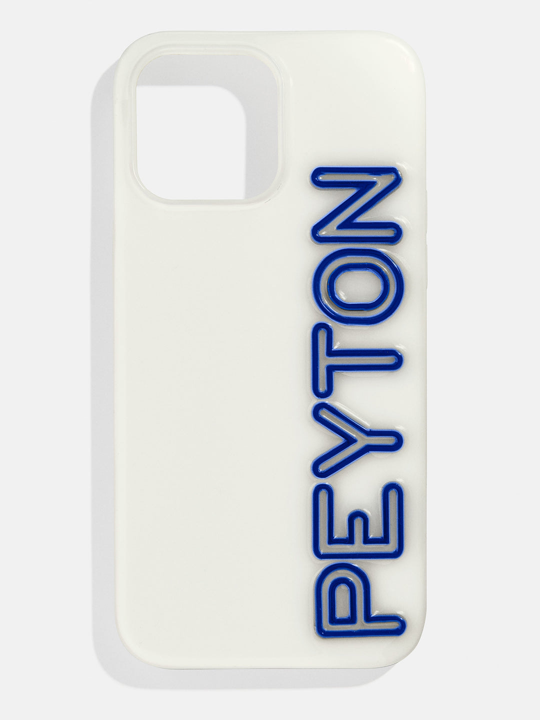 Fine Line Custom Phone Case - White/Blue – Custom Phone Case – BaubleBar