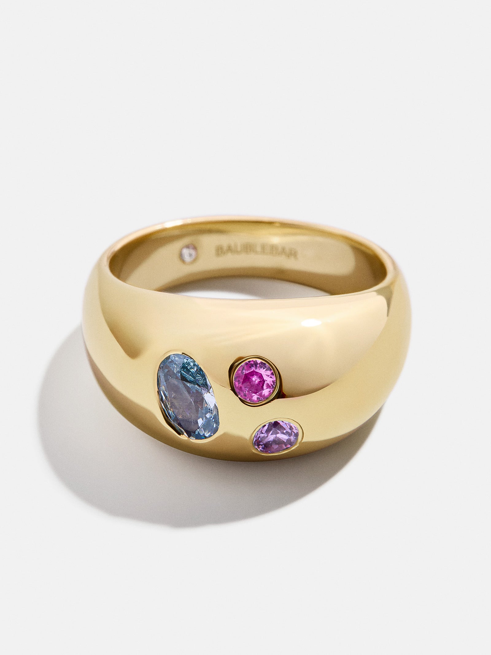 18K Gold Custom Birthstone Ring - Gold – 18K gold plated sterling ...