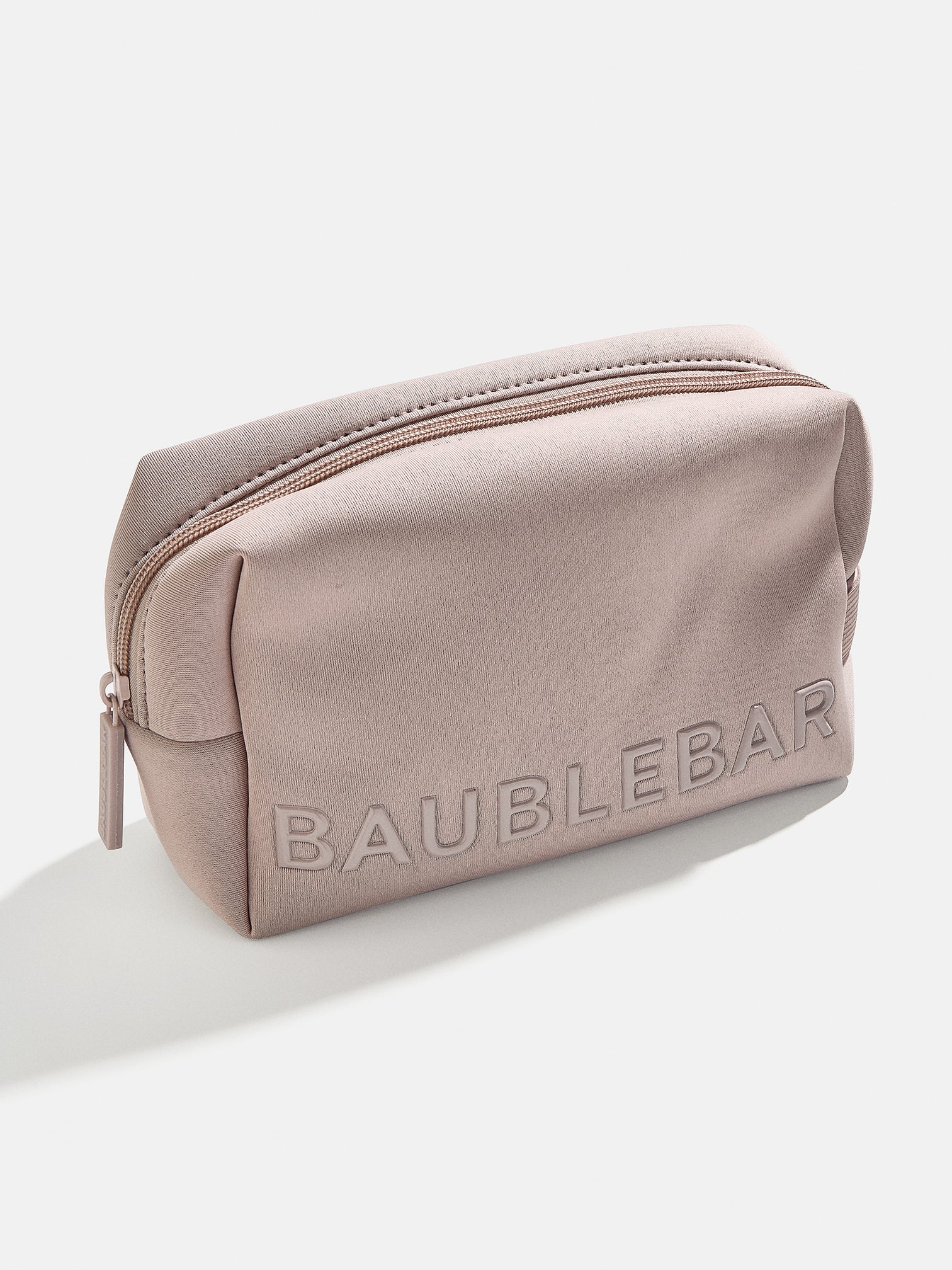 Take It Away Storage Pouch - Mauve – Neoprene storage pouch – BaubleBar
