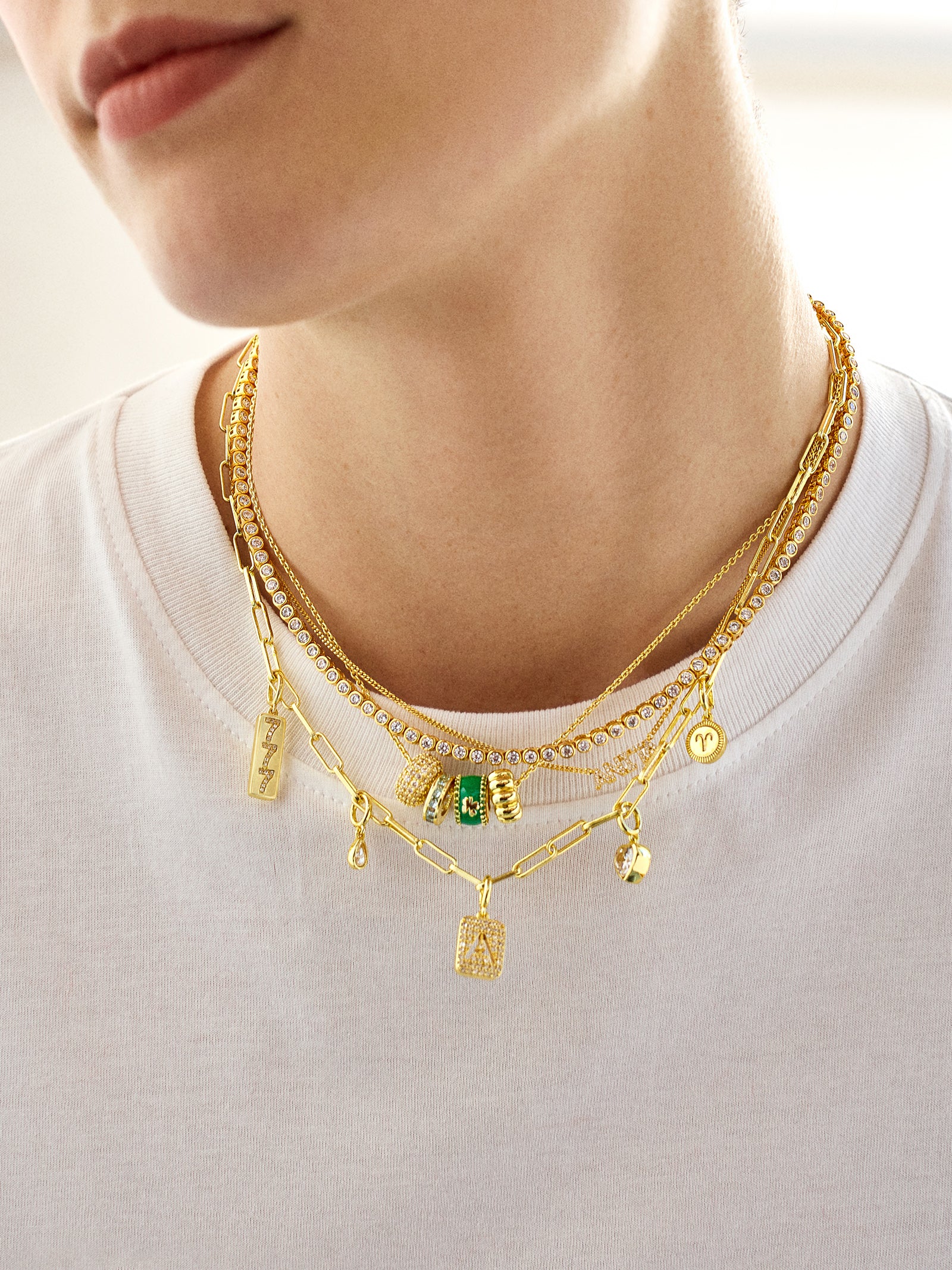 Spaced Custom Charm Necklace - Spaced Charm Necklace – Customizable ...