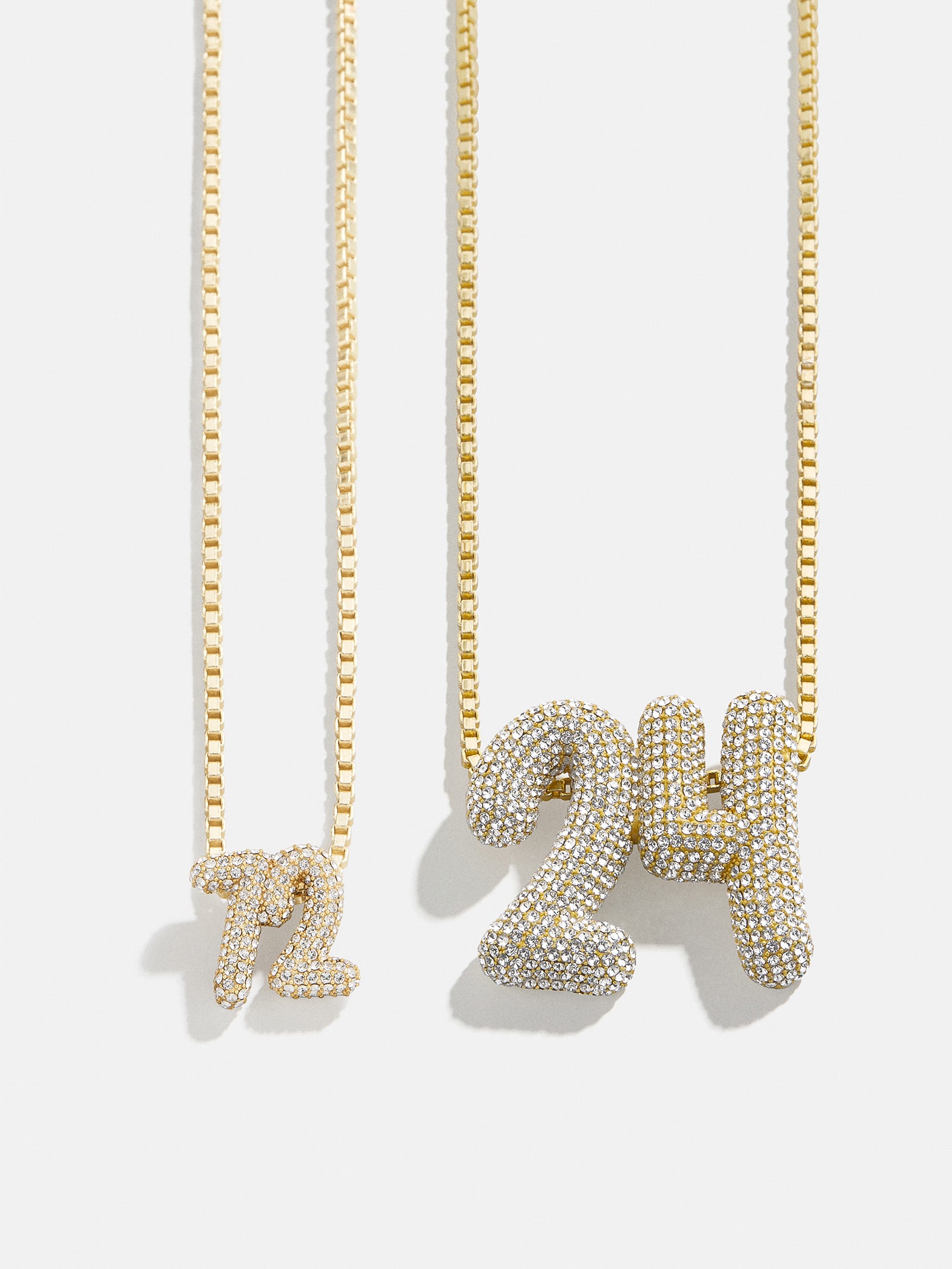 Lucky Number Bubble Necklace - Double Digits – Custom number necklace ...