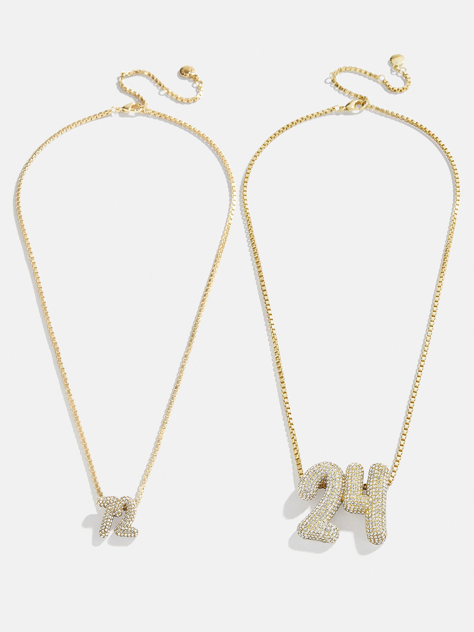 Lucky Number Bubble Necklace - Double Digits – Custom number necklace ...