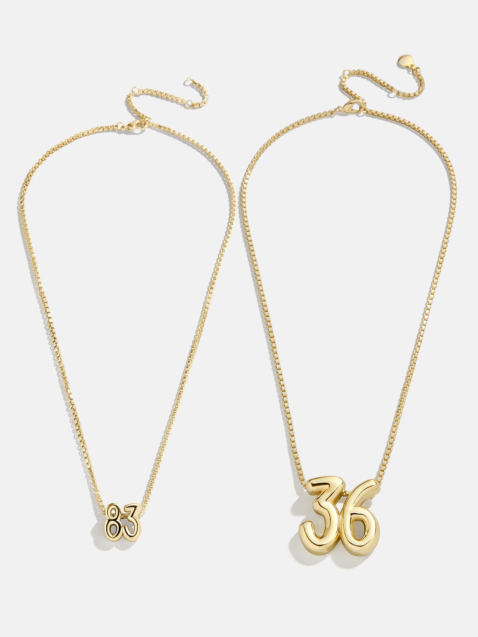 Lucky Number Bubble Necklace - Double Digits – Custom number necklace ...