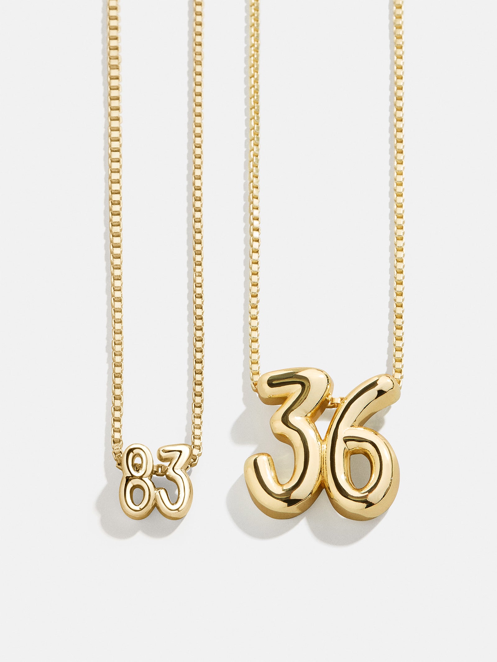 Lucky Number Bubble Necklace - Double Digits – Custom number necklace ...
