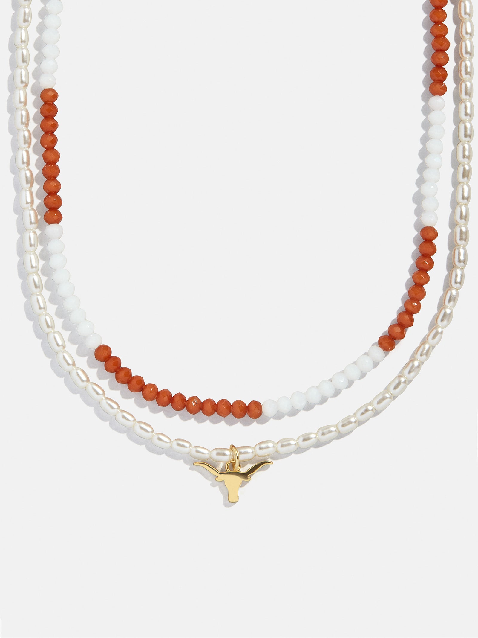 University of Texas at Austin Beaded Logo Necklace Set - University of ...