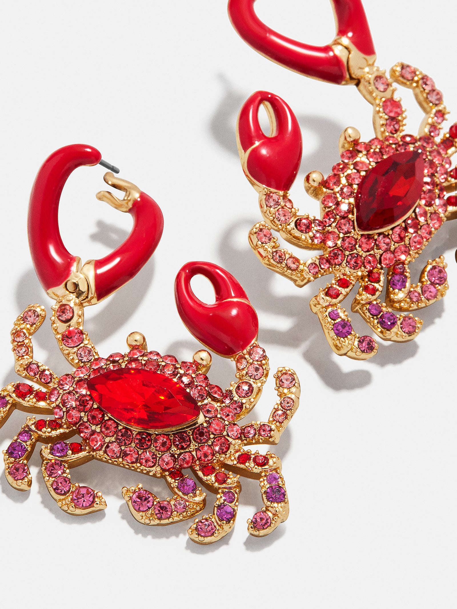 In A Pinch Crab Earrings - Red – Tropical statement earrings – BaubleBar
