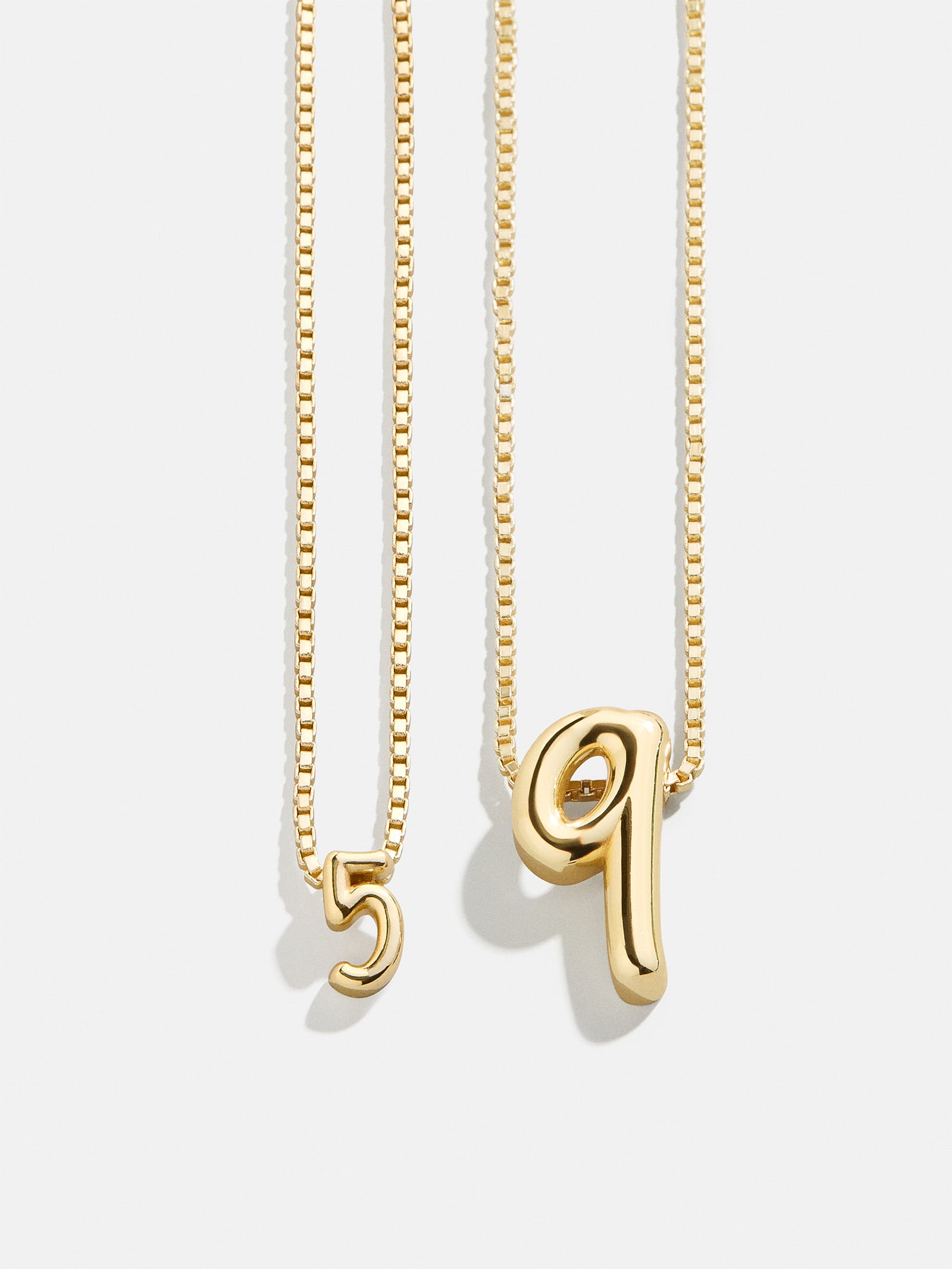 Lucky Number Bubble Necklace - Single Digit – Custom number necklace ...