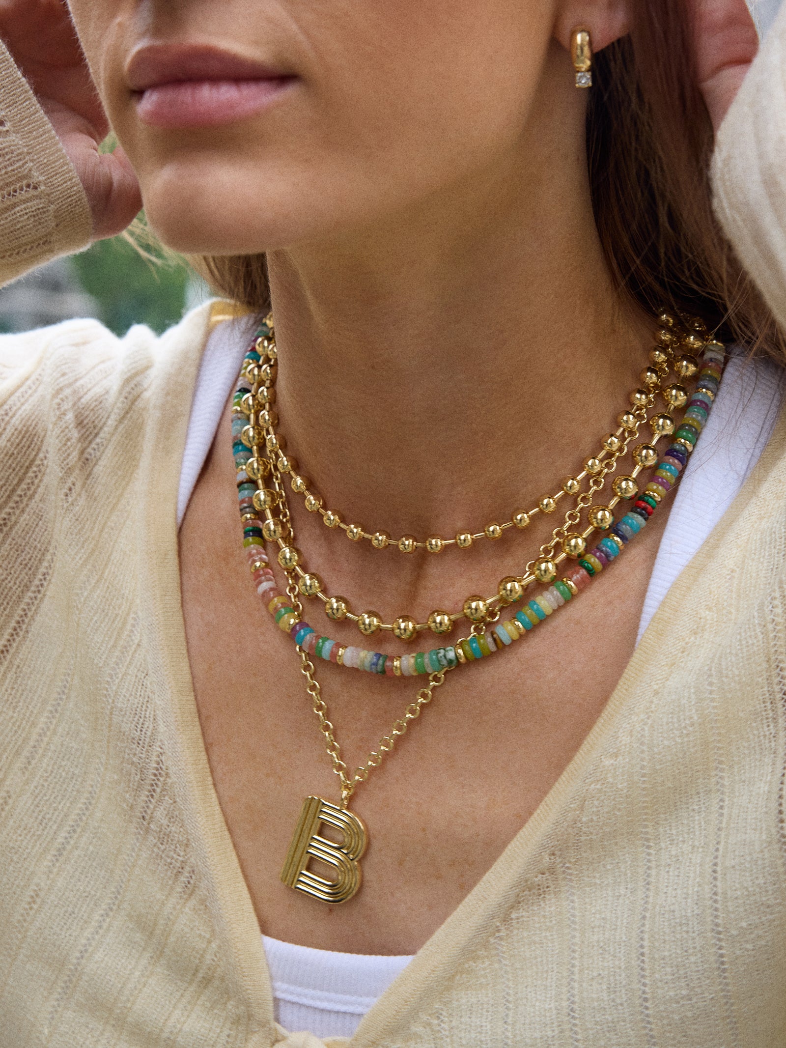 Amaris Semi-Precious Necklace - Multi – Colorful beaded necklace ...