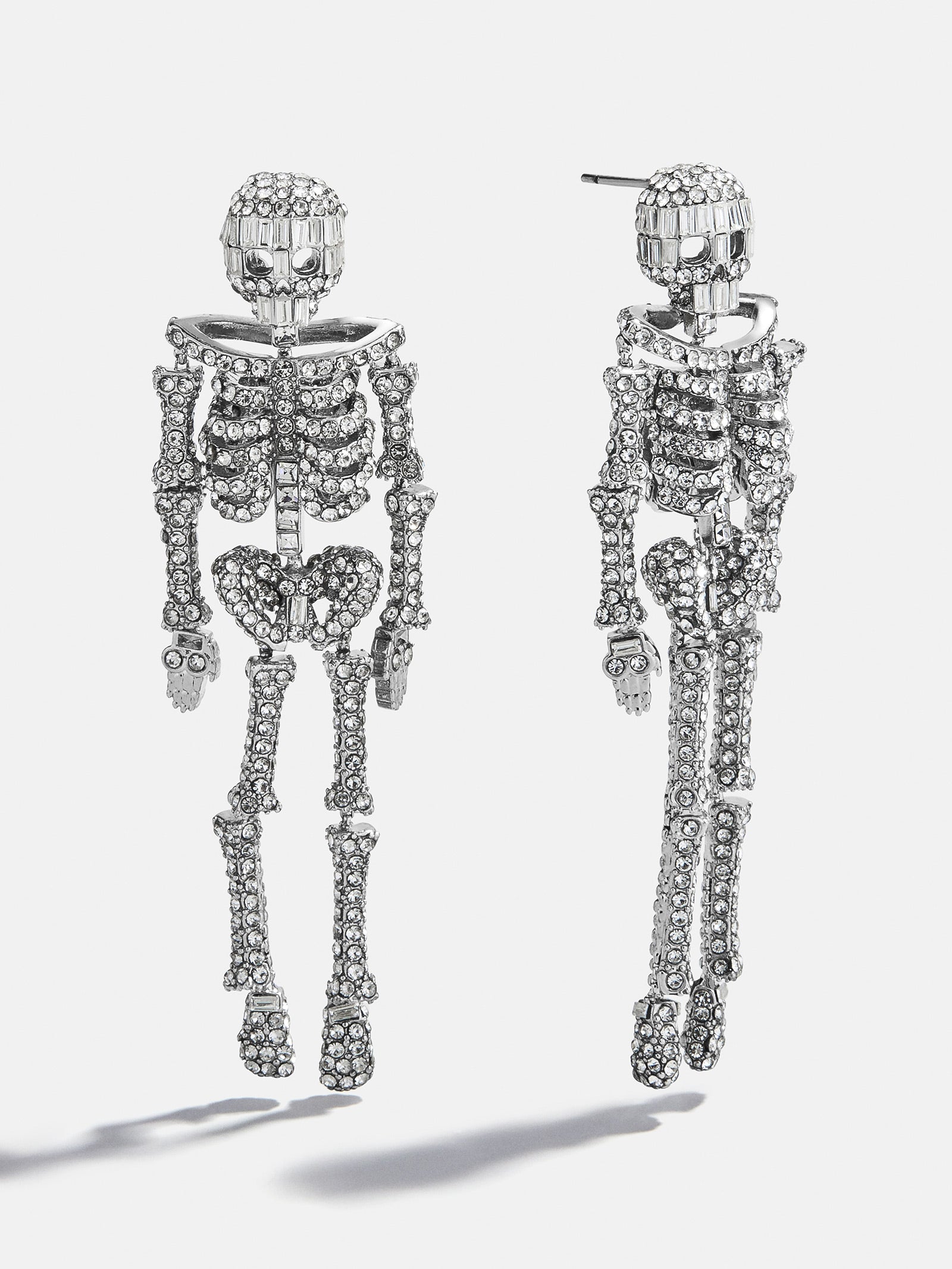 Drop Dead Hottie Earrings - Silver – Statement skeleton Halloween ...