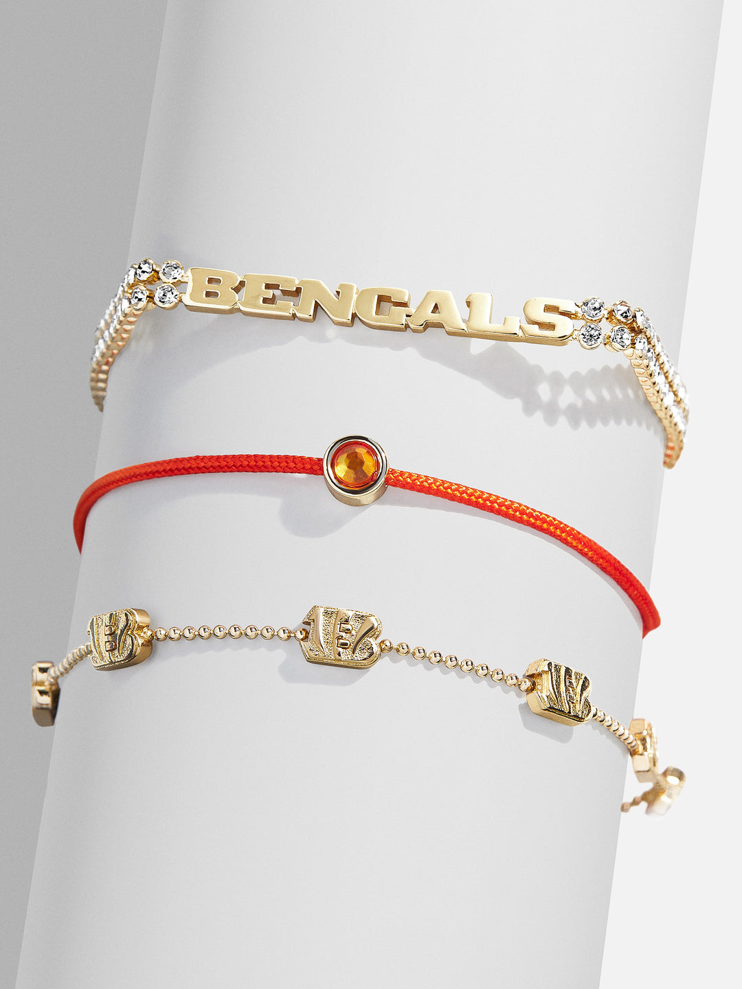 NFL Bracelet Set - Cincinnati Bengals – Set of three stacking bracelets ...