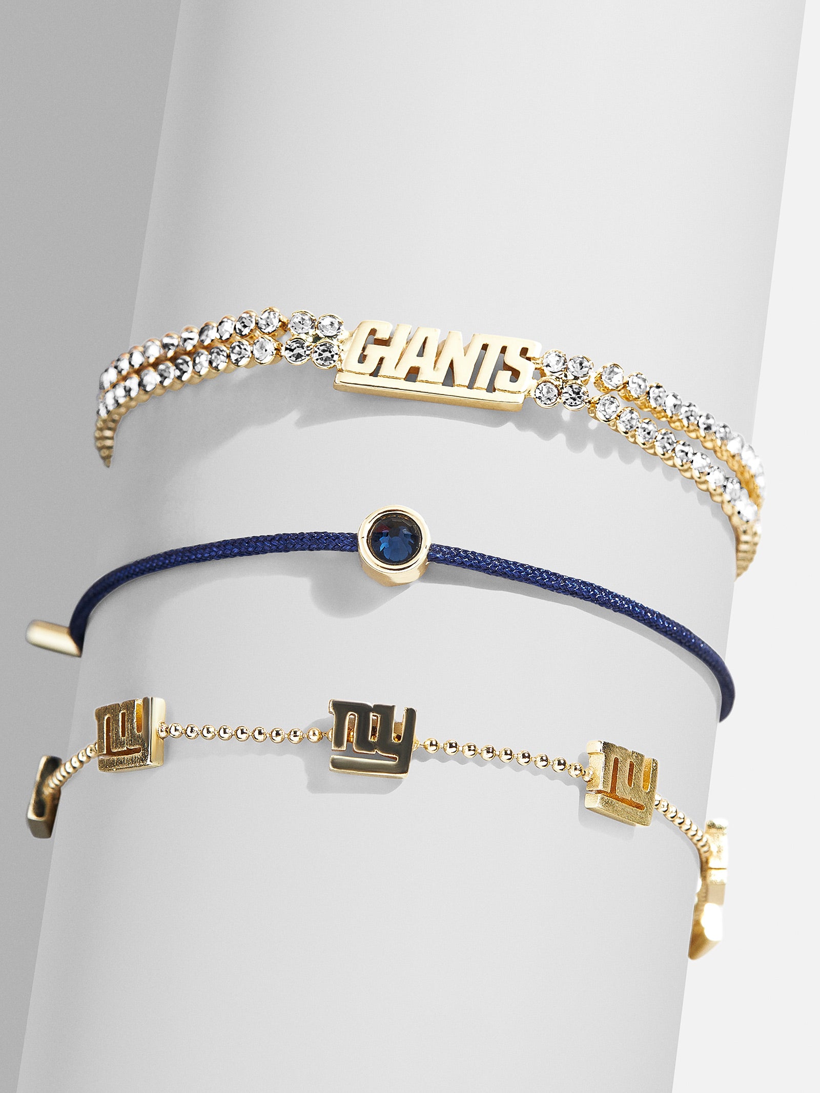 NFL Bracelet Set - New York Giants – Set of three stacking bracelets ...