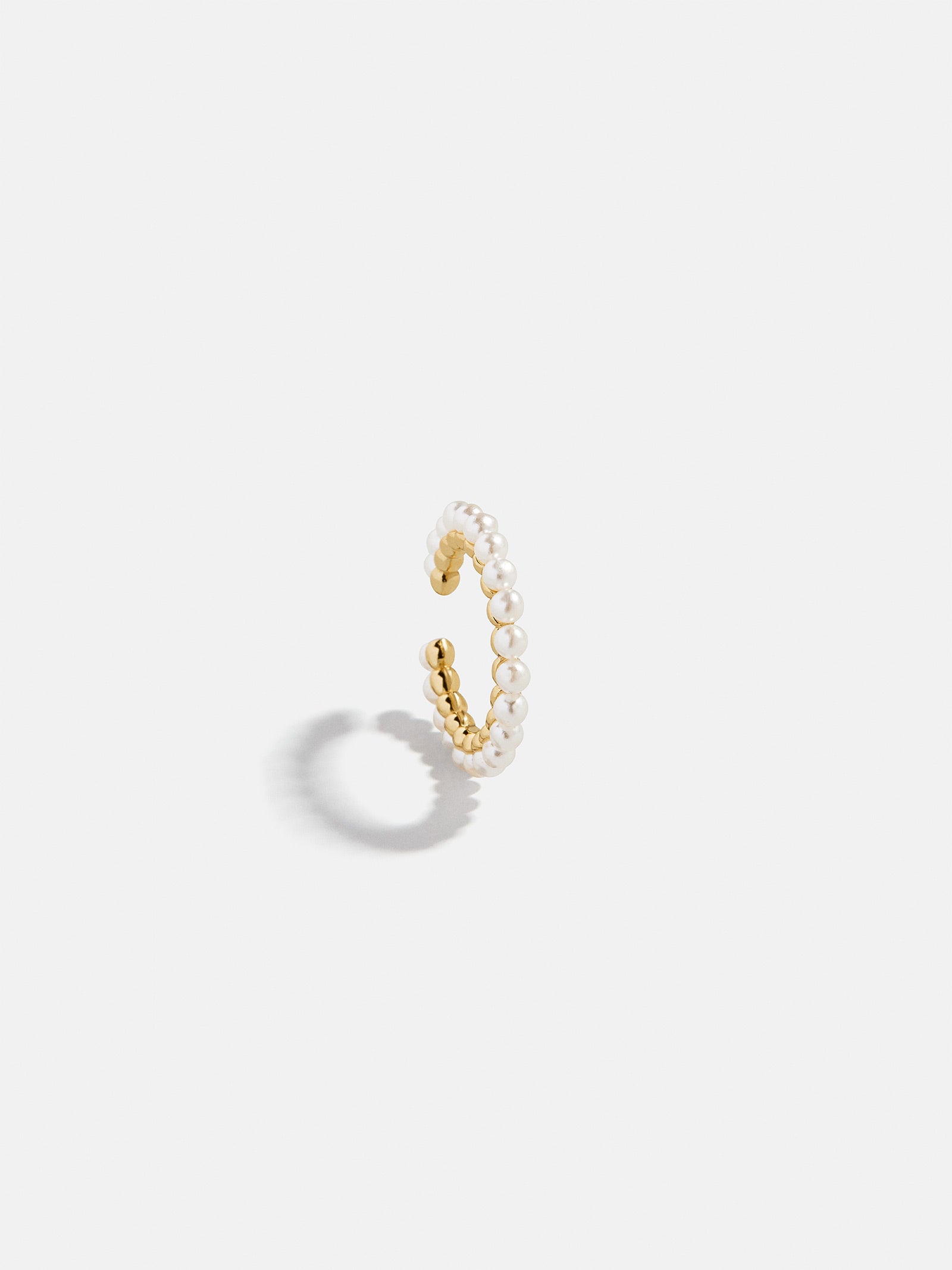 Sienna 18K Gold Pearl Ear Cuff - Gold/Pearl – Gold earring cuff – BaubleBar
