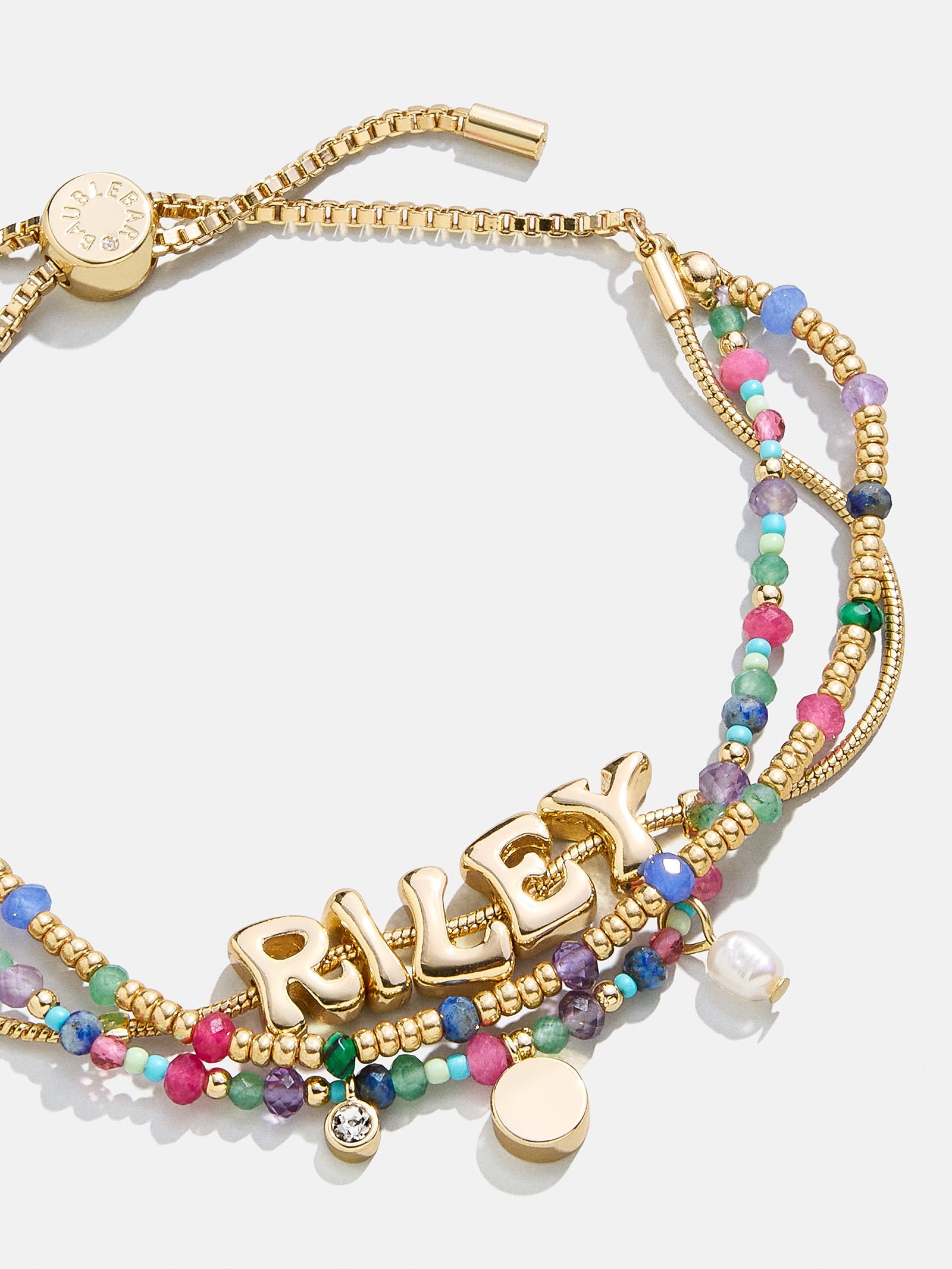 Rowan Semi-Precious Custom Layered Bracelet - Positano – 3-in-1 chains ...