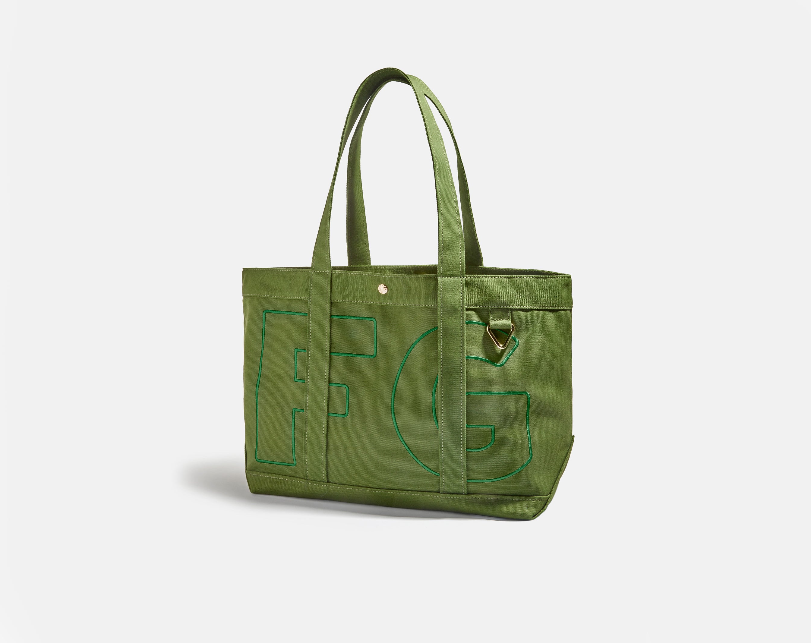 Custom Alpha Tote - Olive Green – Personalized canvas tote bag with ...