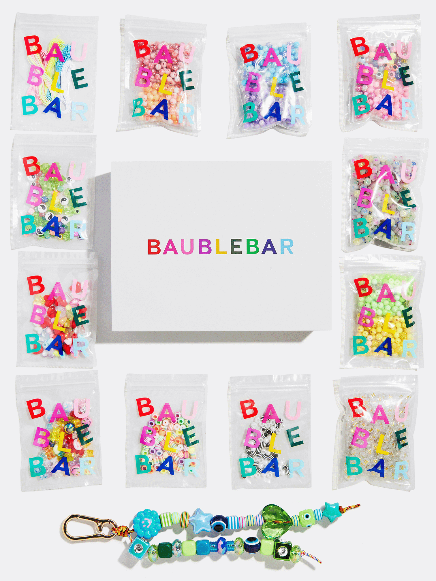 Party Bead Kit - Bag Charms Party Bead Kit – DIY jewelry making kit for ...