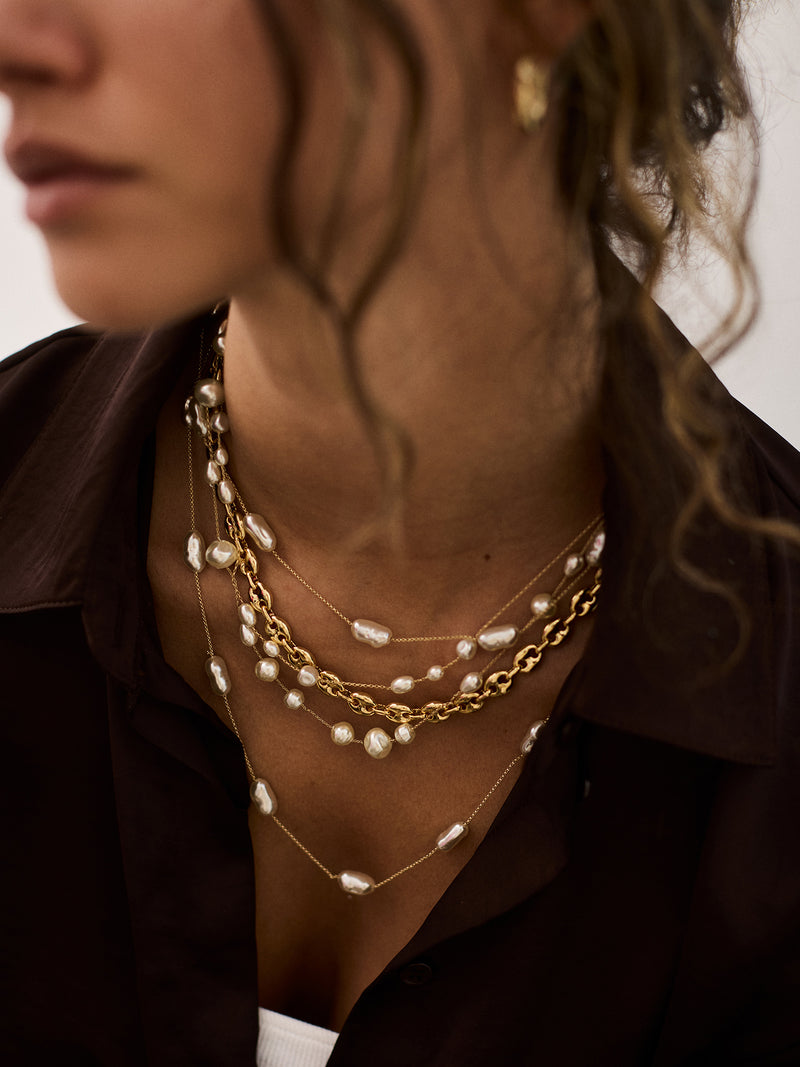Blair Layered Pearl Necklace - Blair Layered Pearl Necklace – Multi ...
