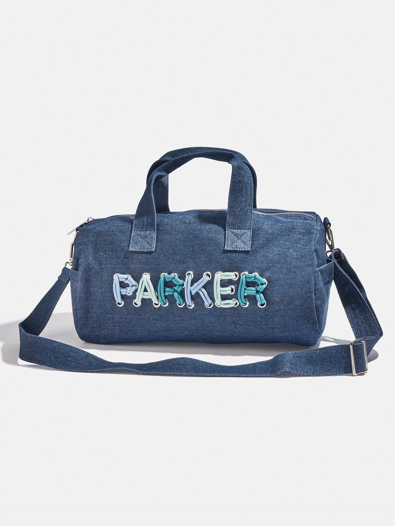 Thready to Go Kids’ Custom Duffle - Dark Denim/Blue Multi ...